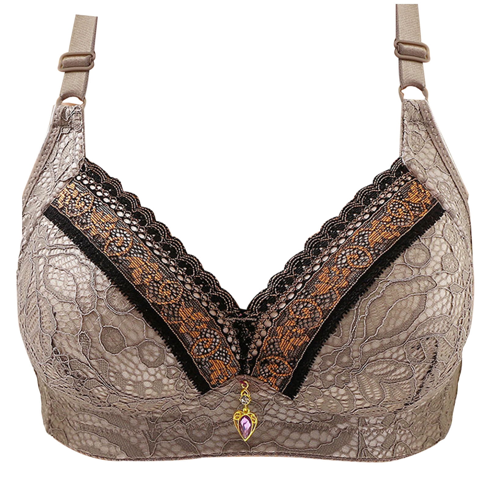 Tumotour Push Up Front Open Bras For Women Full Coverage Wirefree Bra ...