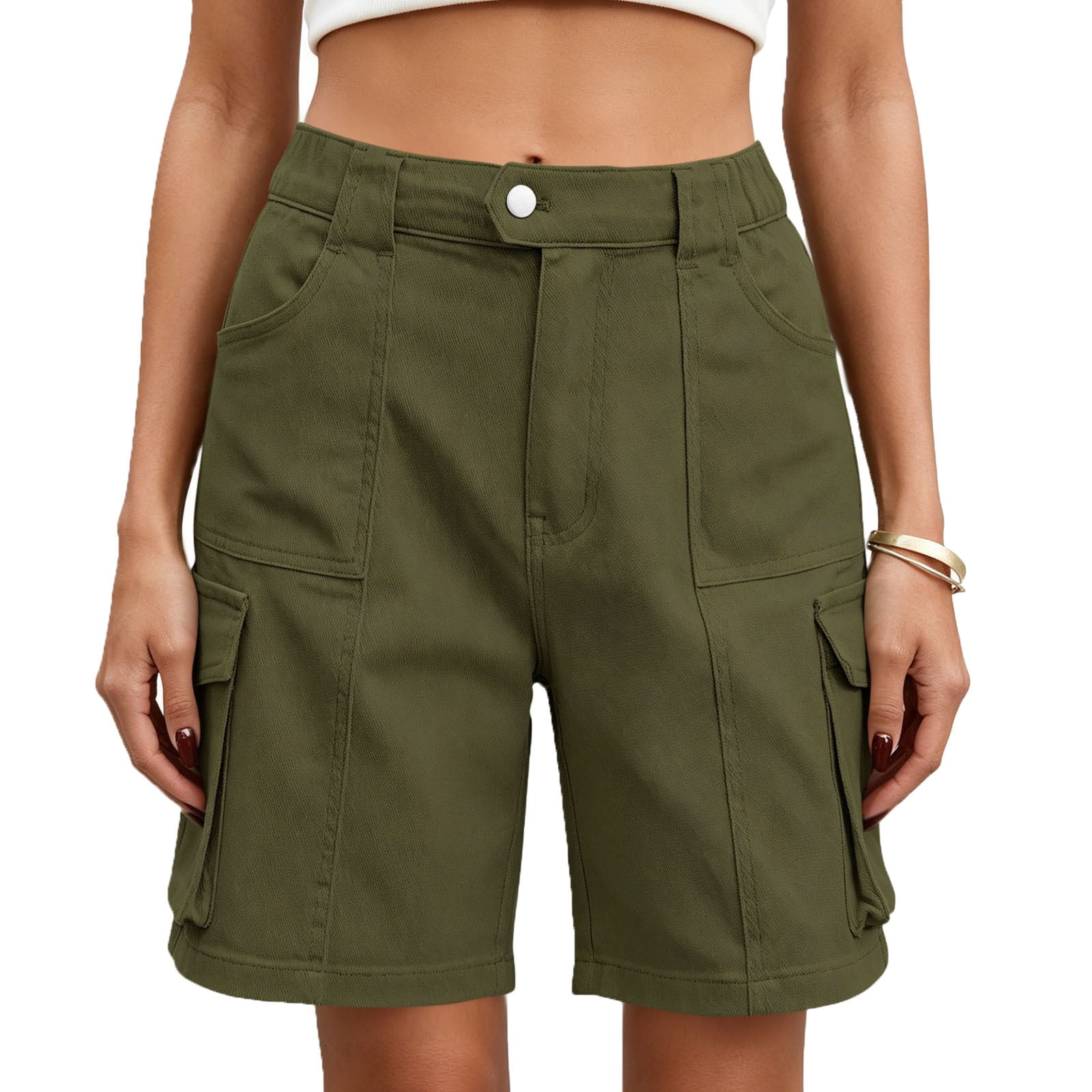 Tumotour Summer Cargo Shorts for Women'S Casual Athletic Workout Shorts ...