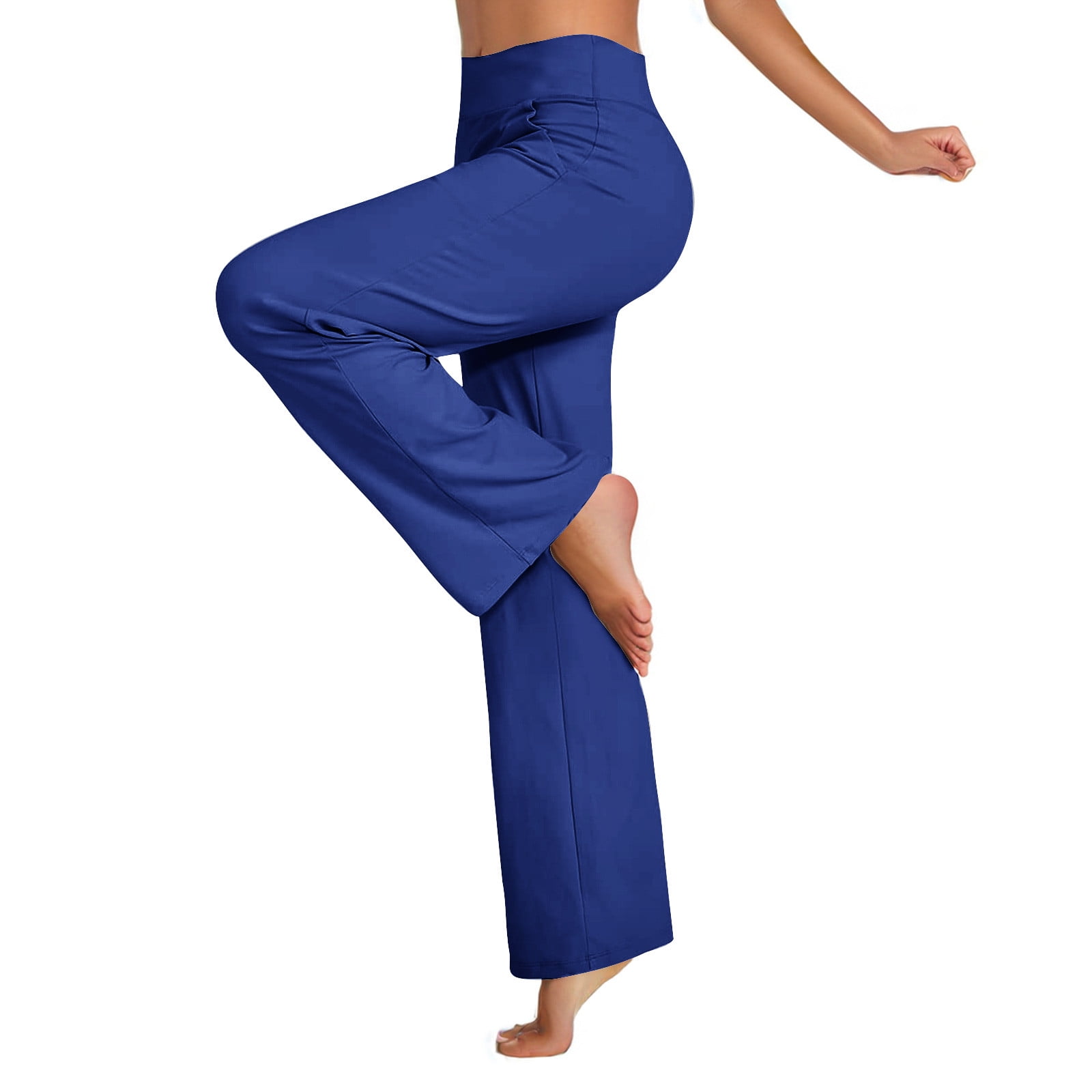 Tumotour Wide Leg Pants For Women Pockets High Waist Stretch Yoga Pants ...