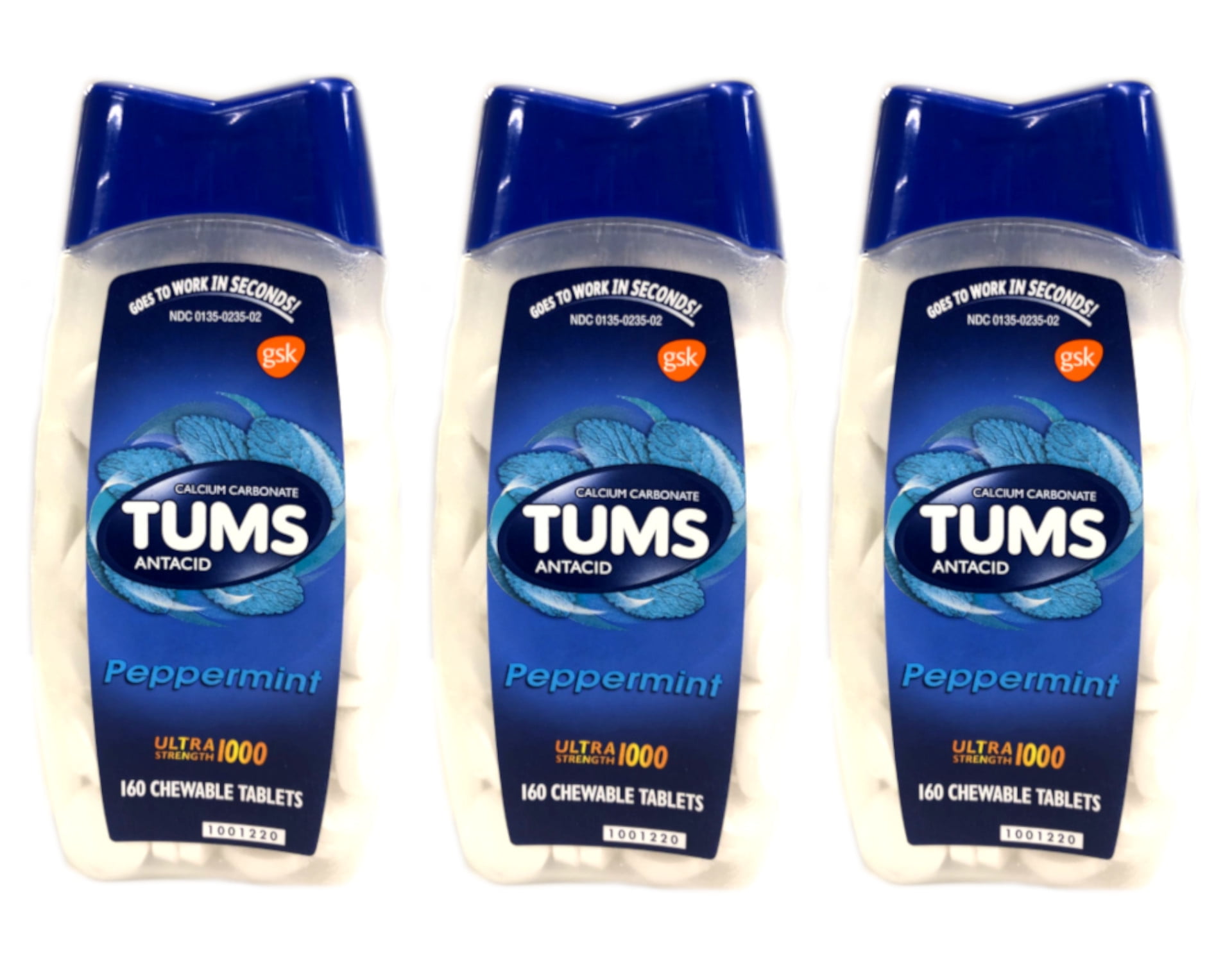 Tums Ultra Strength 1000 Antacid, Stomach Relief Acid Medicine ...