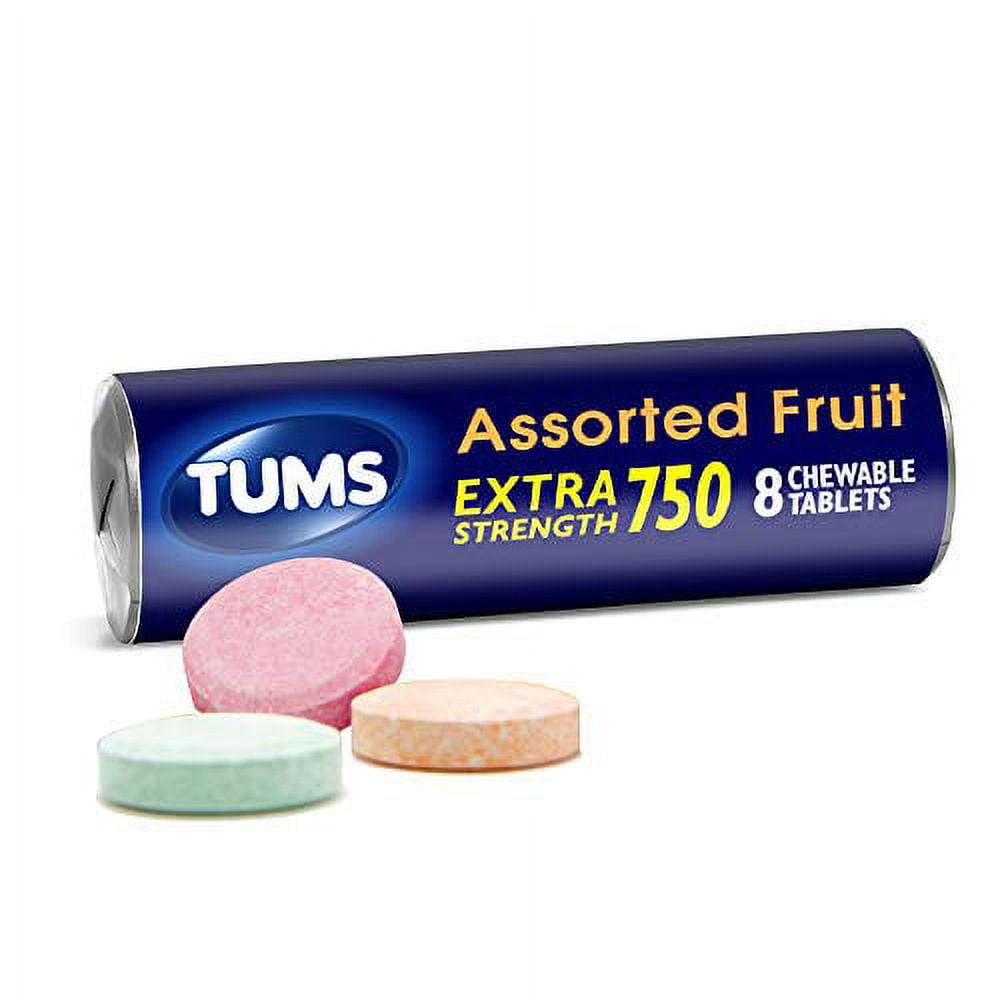 Tums Extra Strength 750, Assorted Fruit Flavors - Walmart.com