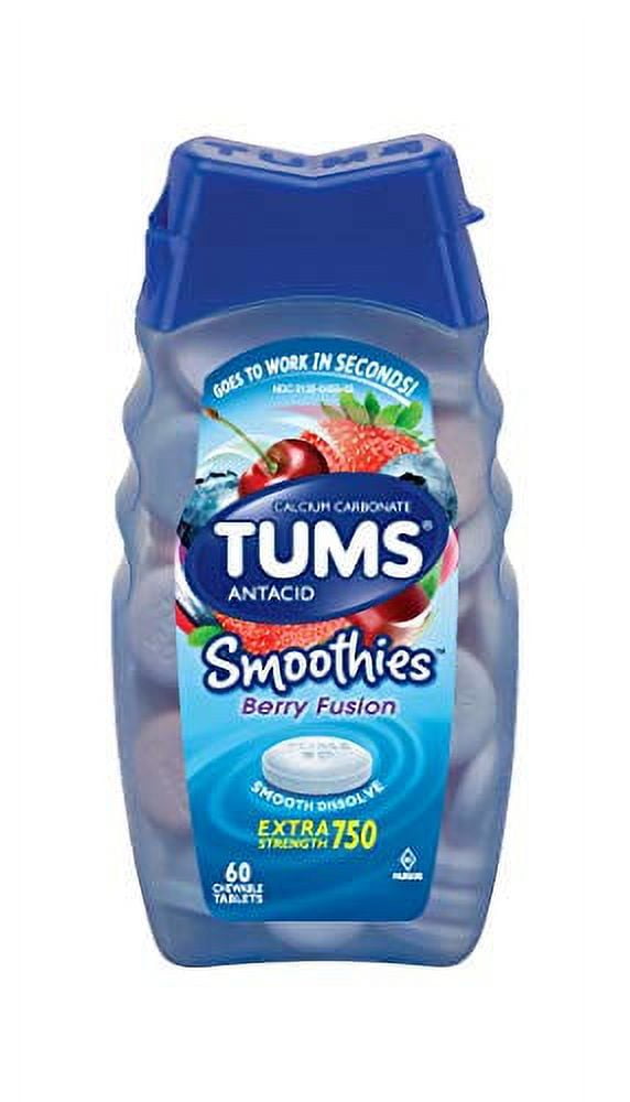 Tums Smooth Brry Fusion Size 60ct Tums Smoothies Berry Fusion Chewable ...
