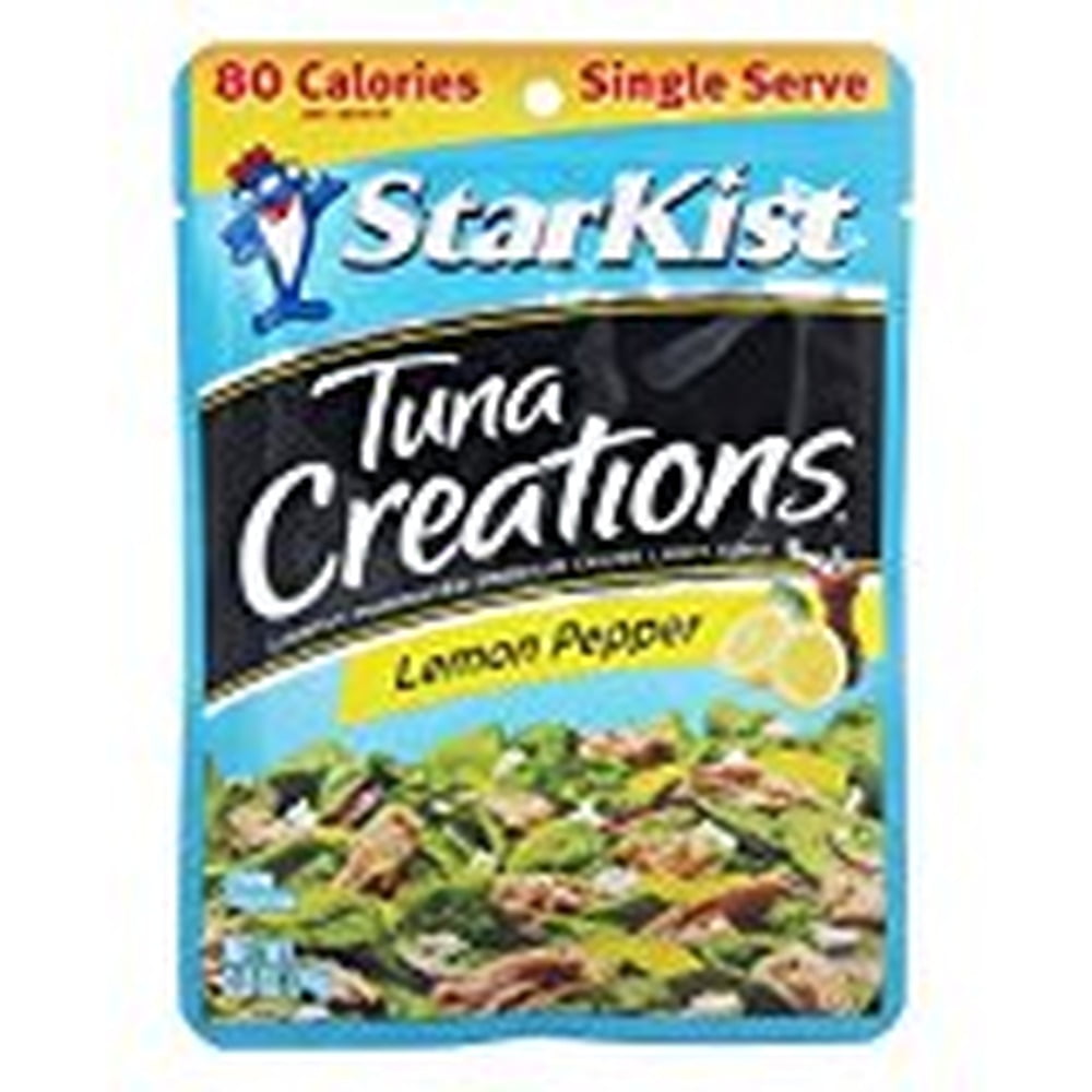 Tuna Creations Lemon Pepper Single Serve Food Fish Packages (Pack of 8 ...