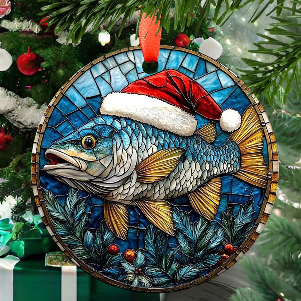 Tuna Fish 10 Ceramic/Acrylic Christmas Ornament, Sweetheart Love ...