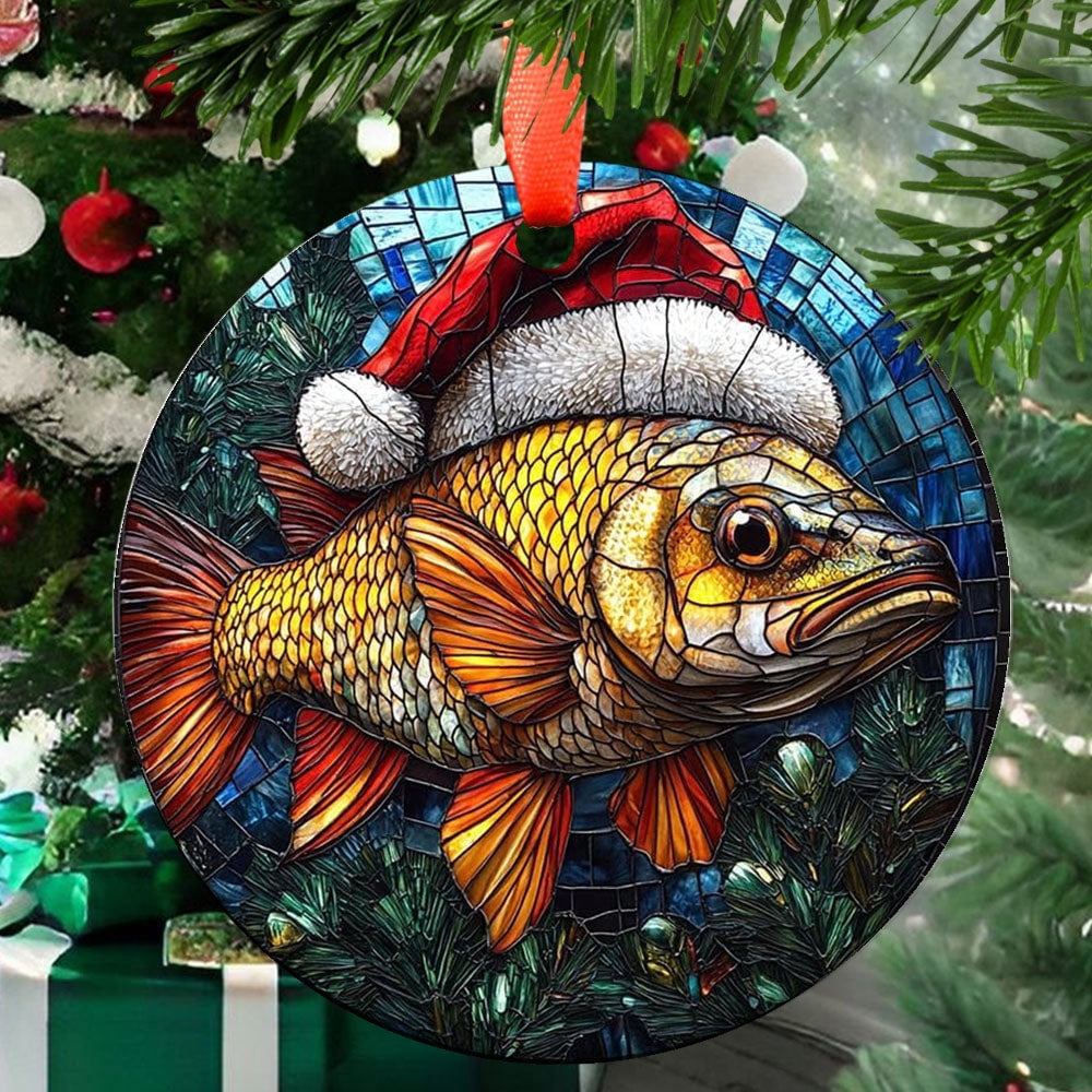 Tuna Fish 2 Ceramic/Acrylic Christmas Ornament, Gentle Mom Thank-You ...