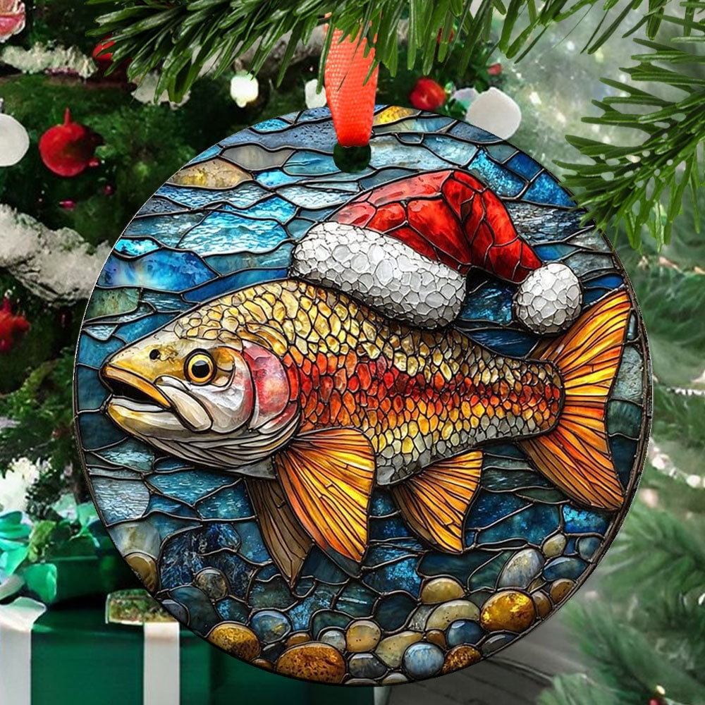 Tuna Fish 42 Ceramic/Acrylic Christmas Ornament, Sweet Love Celebration ...