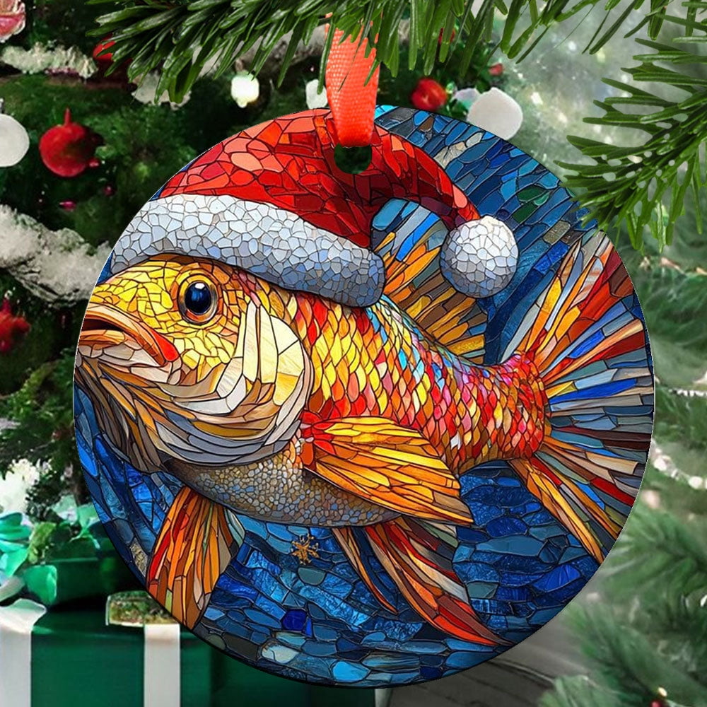 Tuna Fish 5 Ceramic/Acrylic Christmas Ornament, Mother Appreciation ...