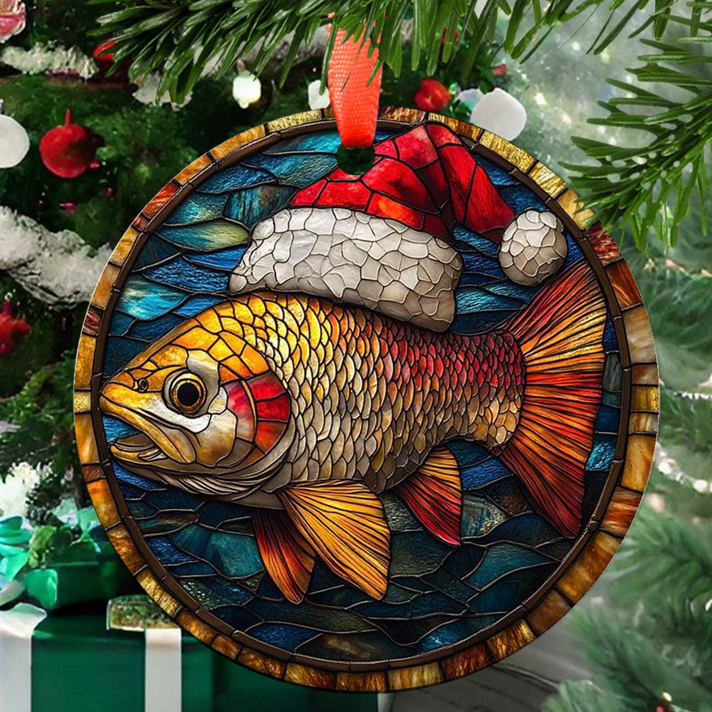 Tuna Fish 72 Ceramic/Acrylic Christmas Ornament, Warm Fall Feast Moment ...