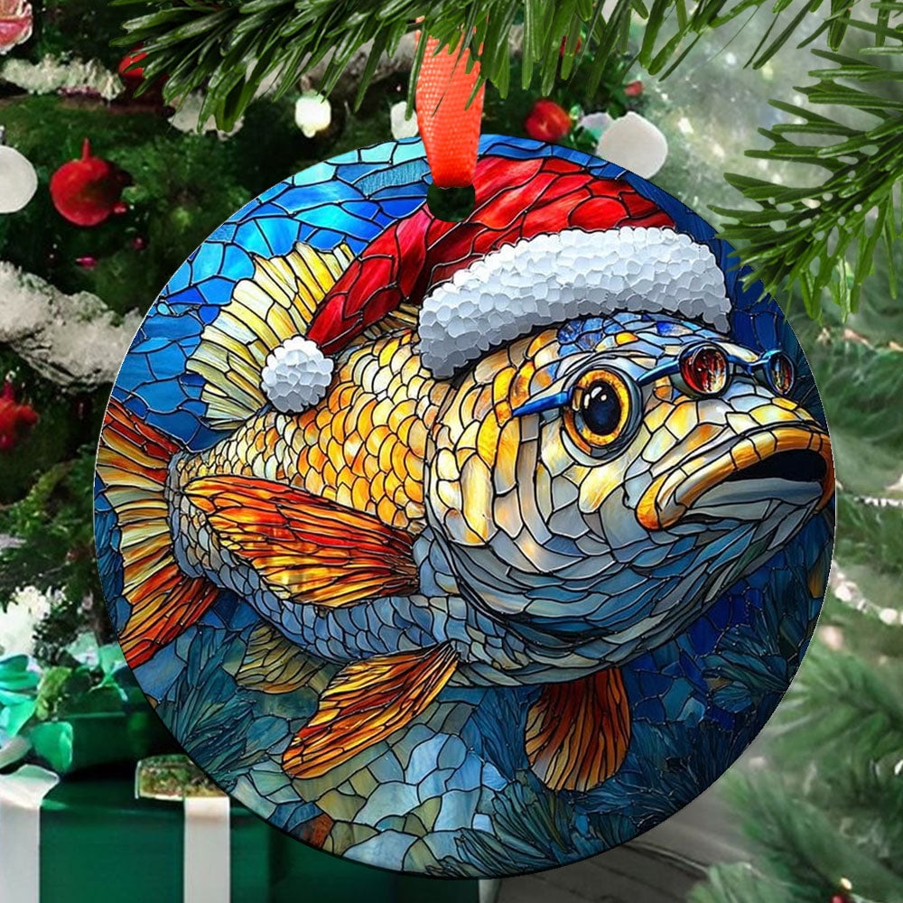 Tuna Fish 9 Ceramic/Acrylic Christmas Ornament, Warm Fall Feast Moment ...