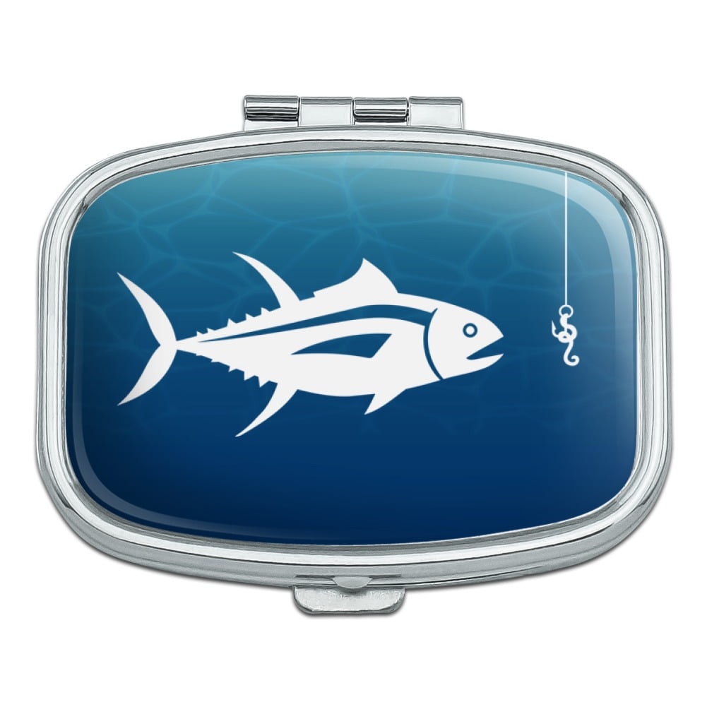 Tuna Fish Fishing Fisherman Rectangle Pill Case Trinket Gift Box ...