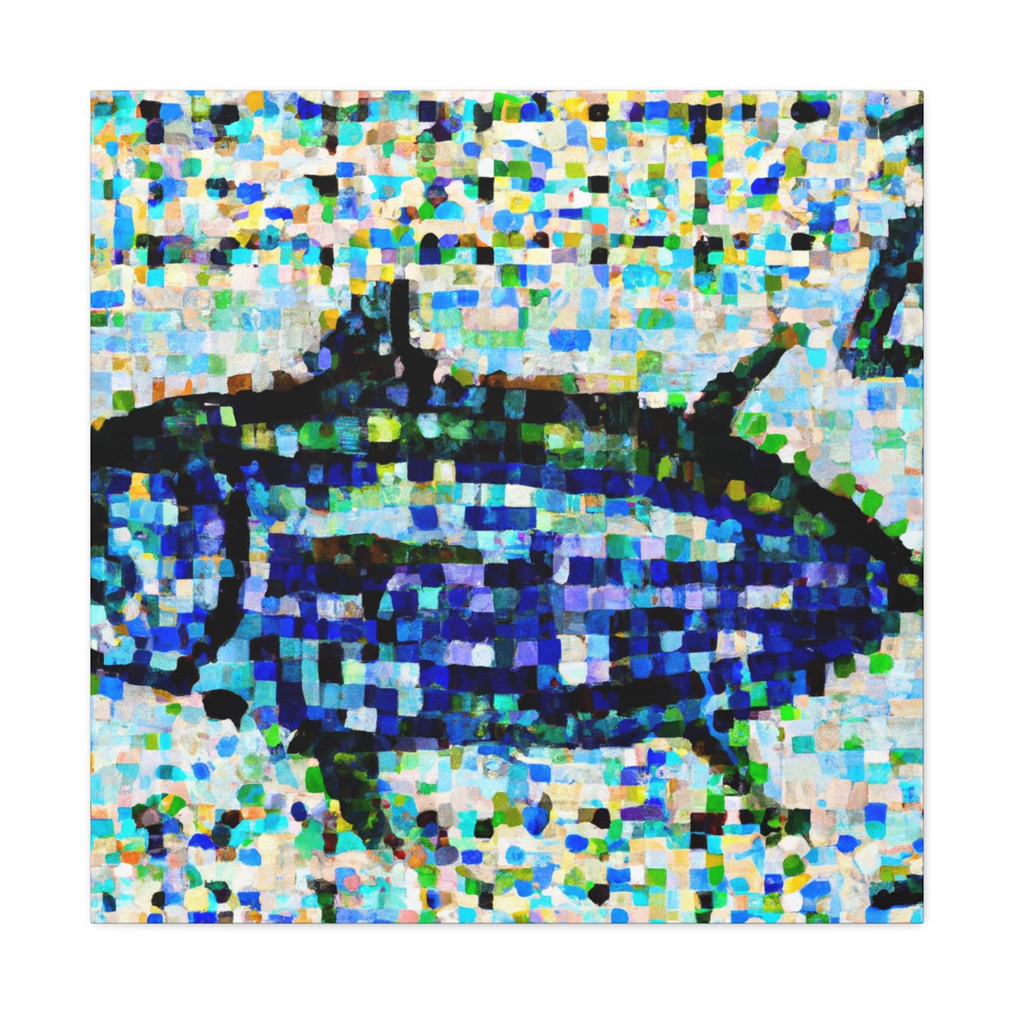 "Tuna Fish Pointillisme" - Canvas - Walmart.com