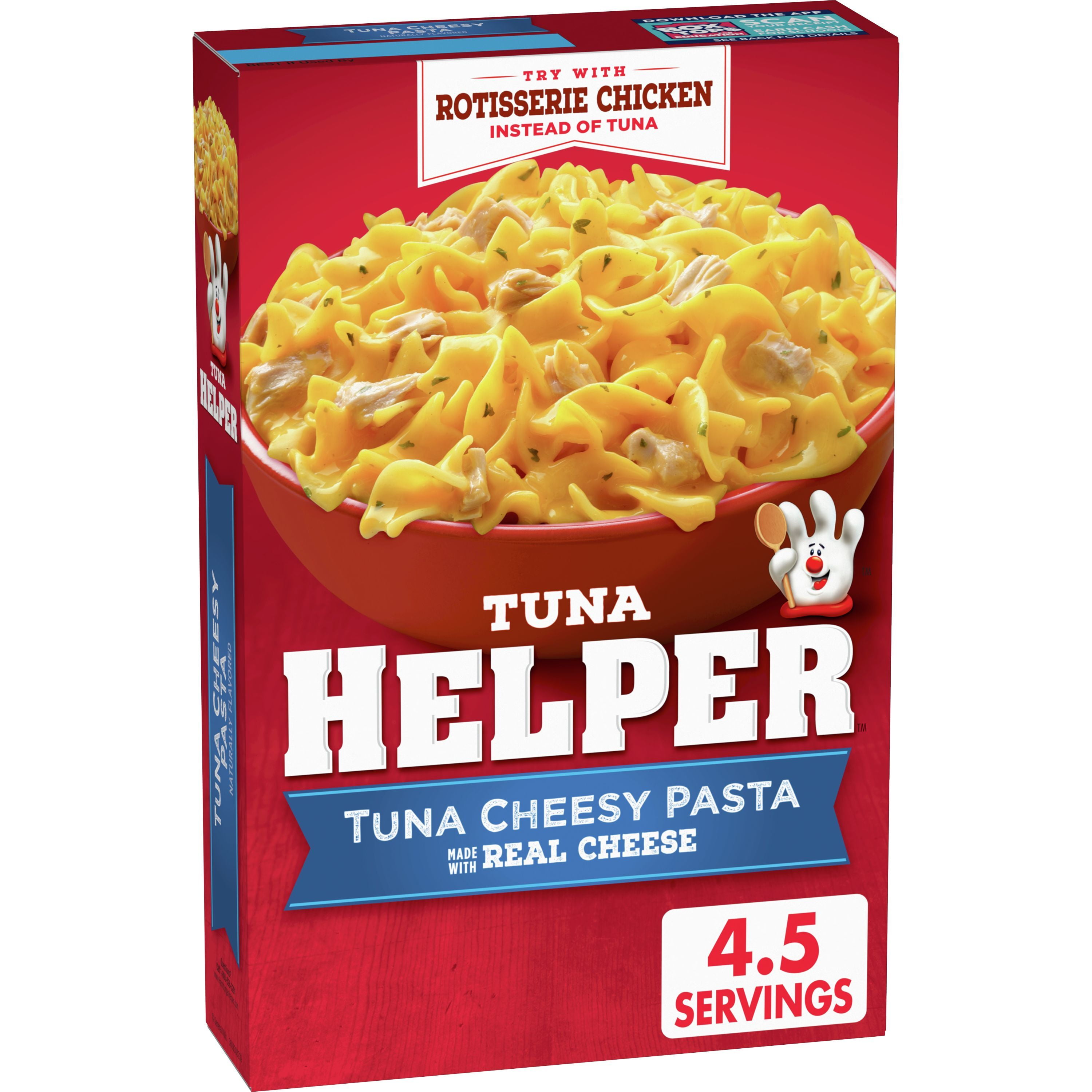 Tuna Helper Creamy Cheesy Pasta, Quick and Easy Ready Dinner, 5.3 oz ...