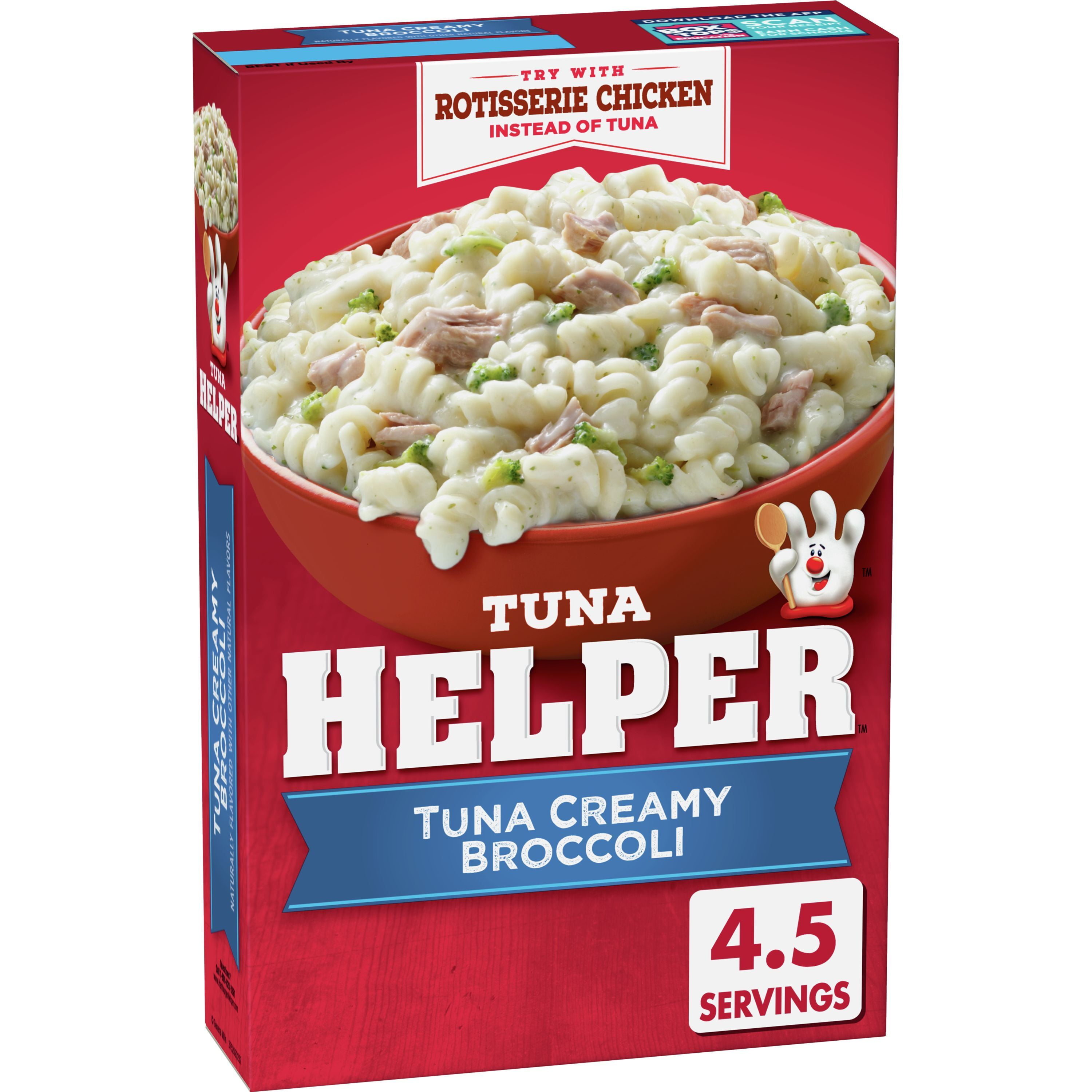 Tuna Helper Family Pasta, Creamy Broccoli Ready to Eat Food, 6.4 oz Box ...