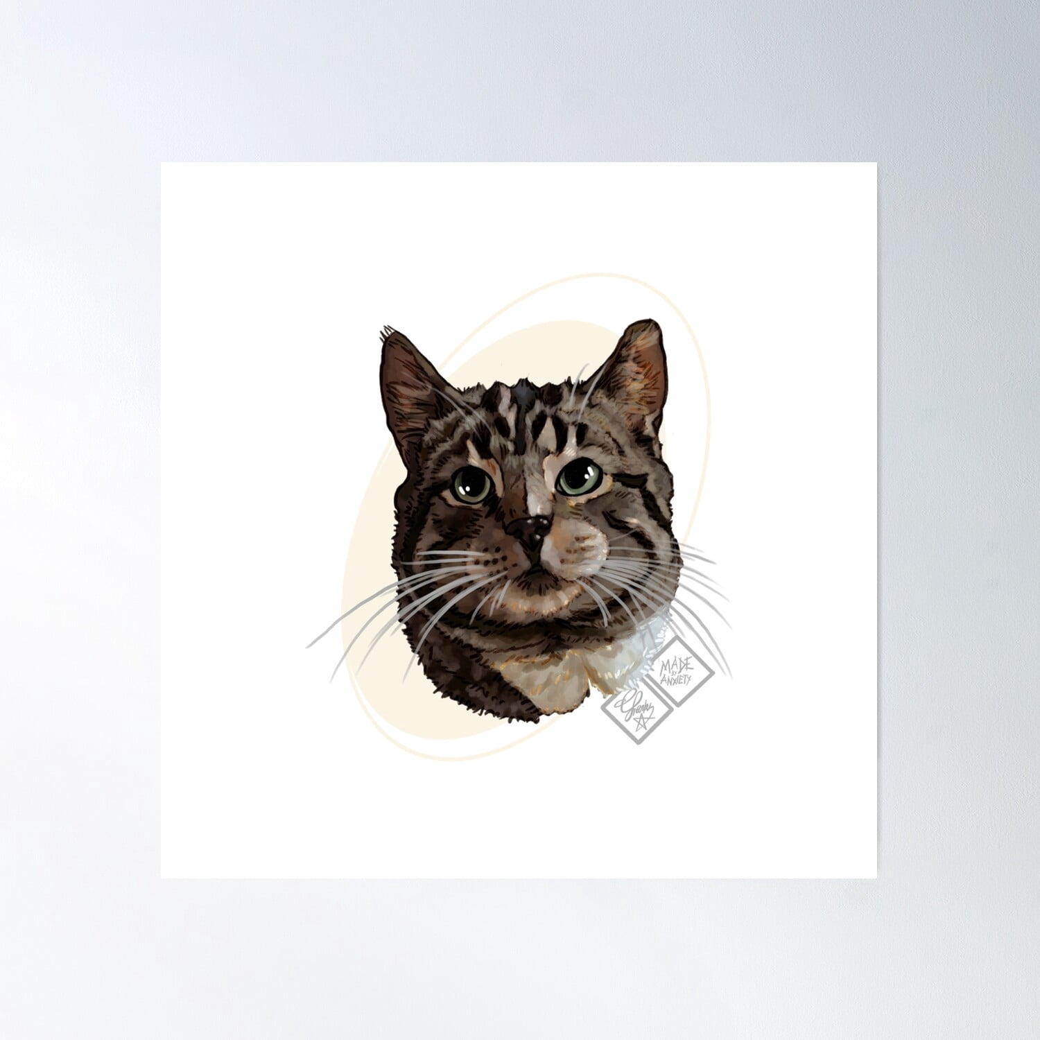 Tuna: Stray Cat’S Shocking Injury Poster Wall Art, Modern Wall Decor ...