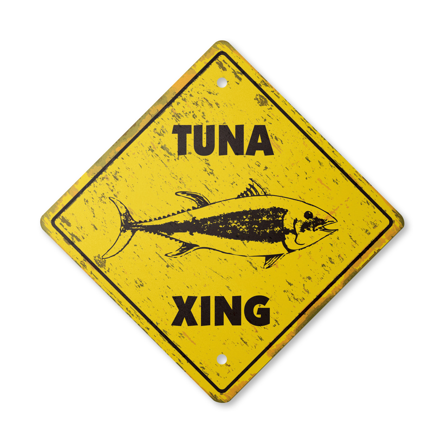 Tuna Vintage Crossing Sign Zone Xing | Indoor/Outdoor Plastic | 20 ...