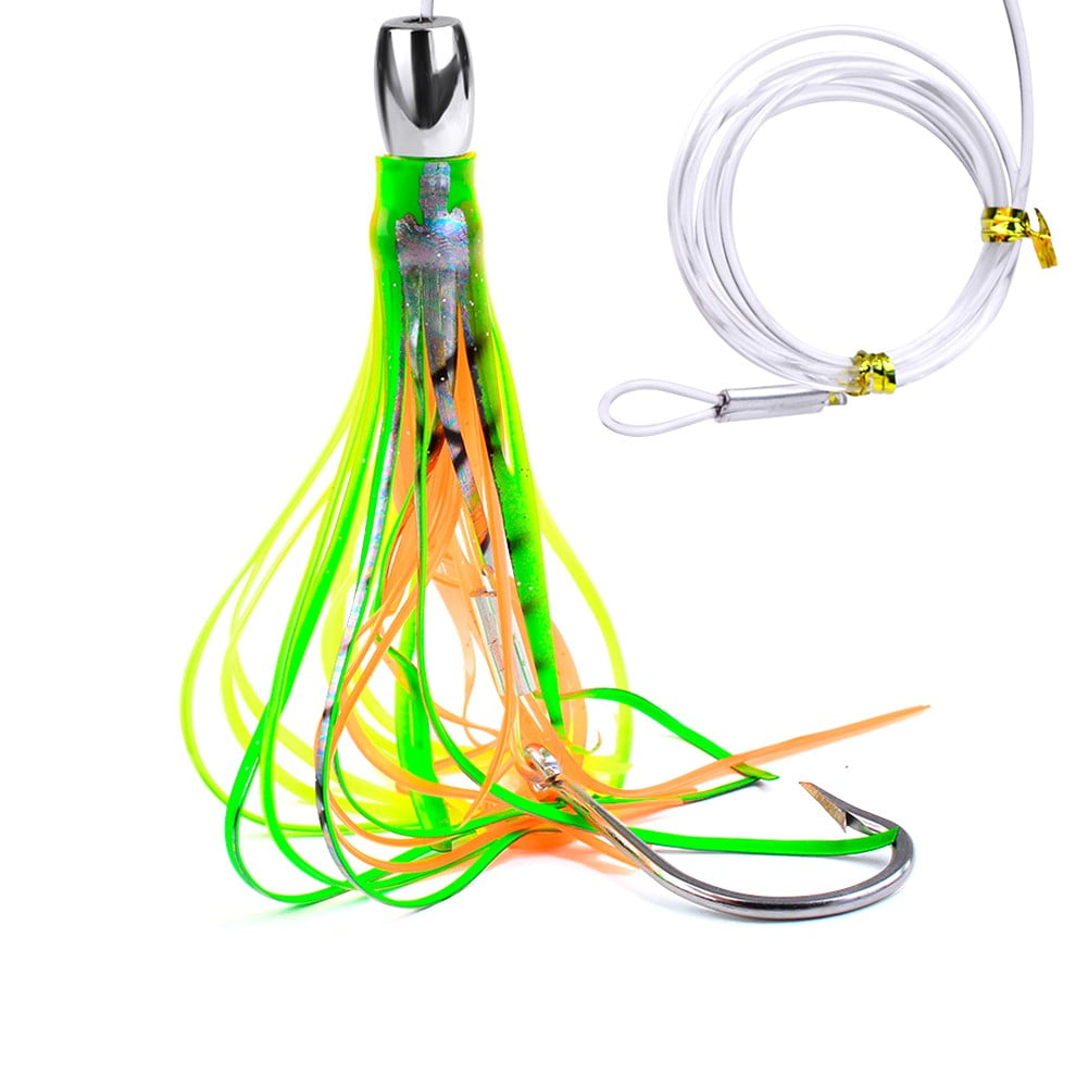 Tuna and Marlin Fishing Made Easy with 7 87inch Squid Skirted Trolling ...