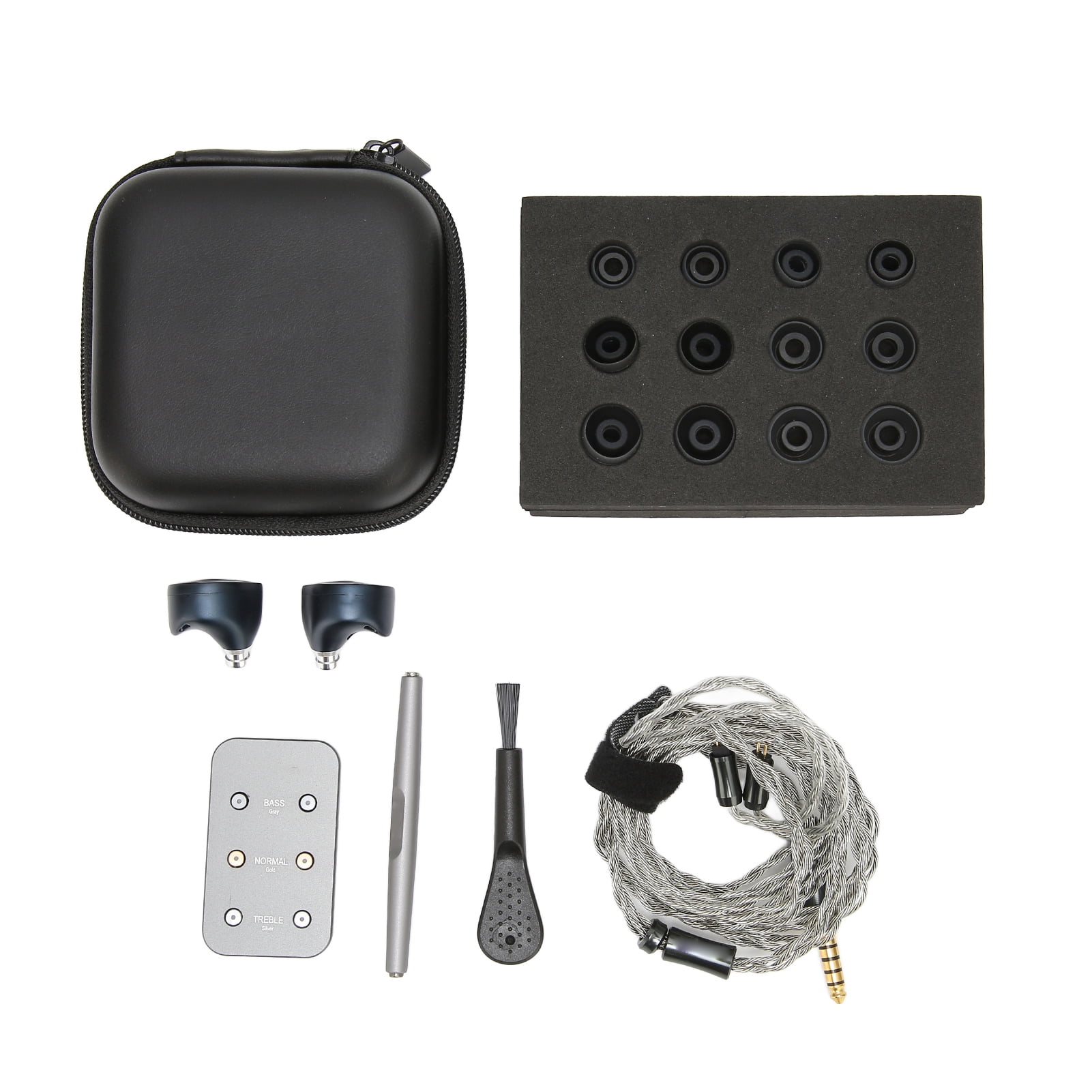 Tunable Stereo Dual Cavity Dynamic Driver Hi-Fi Wired Monitor Earbuds ...