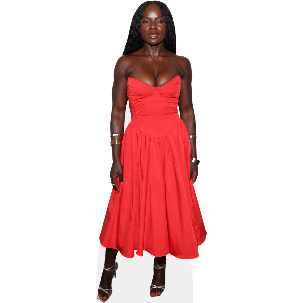 Tunde Oyeneyin (Red Dress) Mini Size Cutout. Standee. - Walmart.com