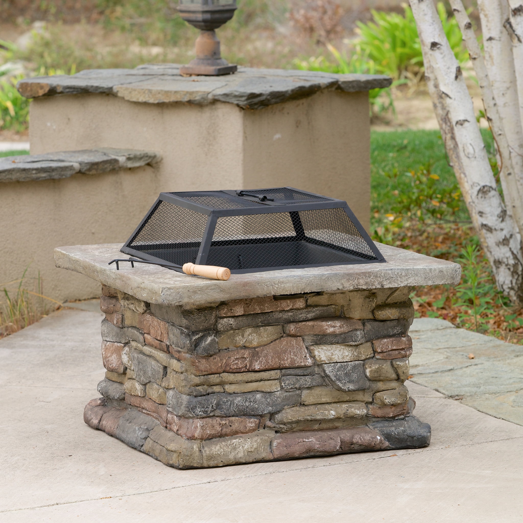 Tundra Natural Stone Fire Pit - Walmart.com