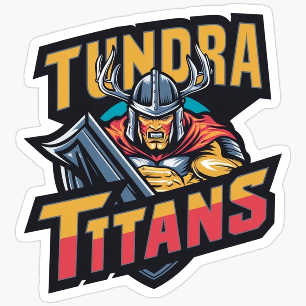 Tundra Titans, Freely Invented Sports Team Sticker Baseball Sticker ...