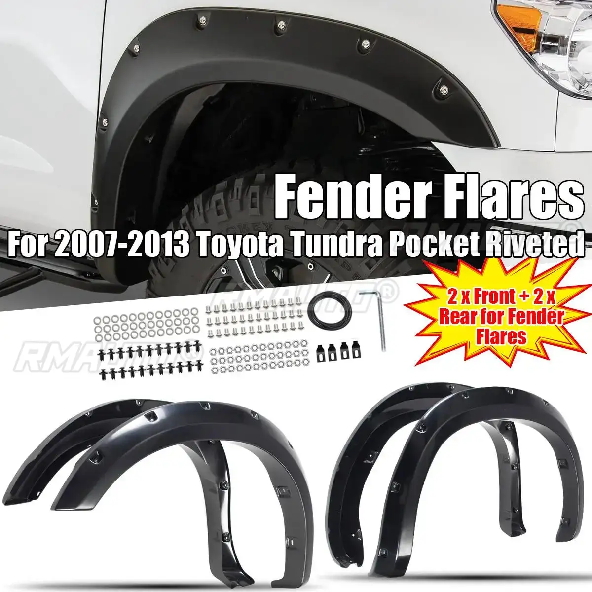 Tundra Wheel Arch Fender Flares 4Pcs/Set Car Front+Rear Mudguards ...