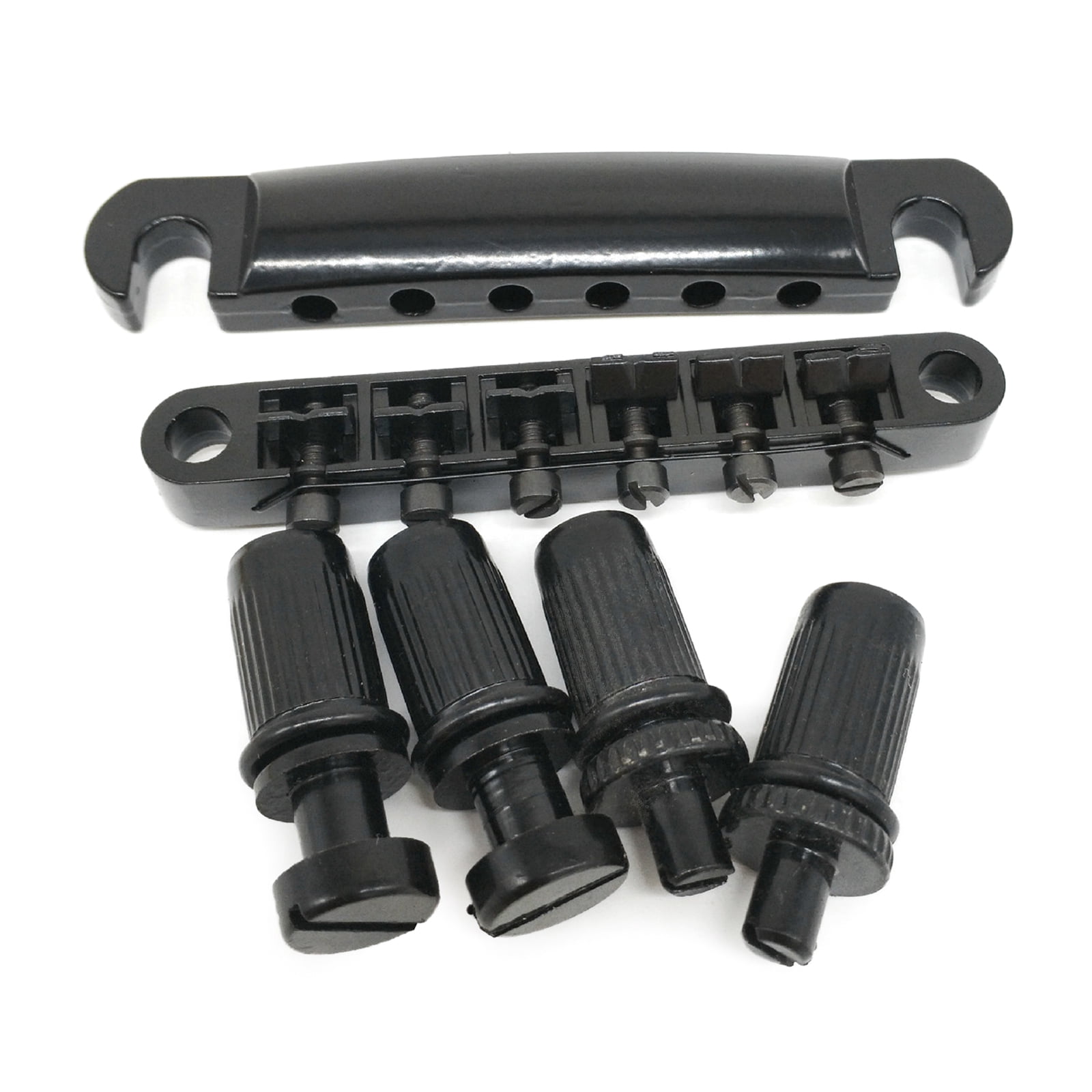 Tune O Matic Bridge, Rollers Saddle Tune O-Matic Guitar Bridge with ...