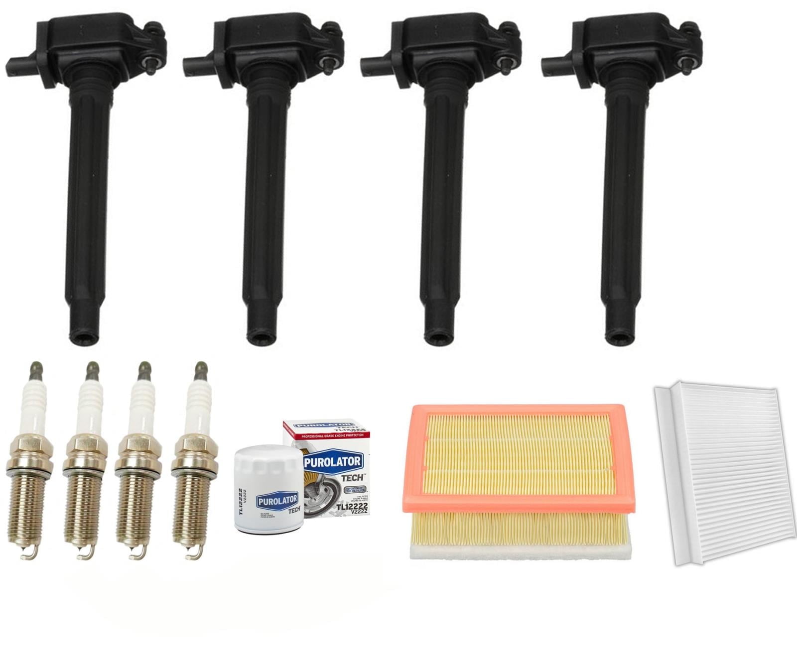 Tune Up Kit Ignition Coils Spark Plugs & Filters For 15-2021 Jeep ...