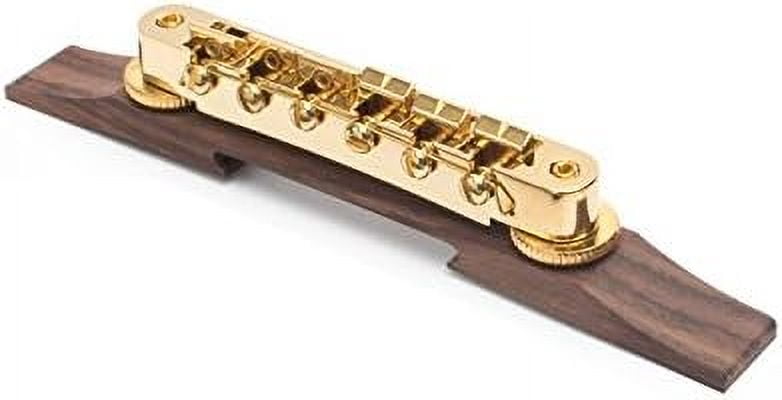 Tune-o-matic Bridge For Archtop Guitar, Gold Hardware on Indian Rosewood Base - Walmart.com