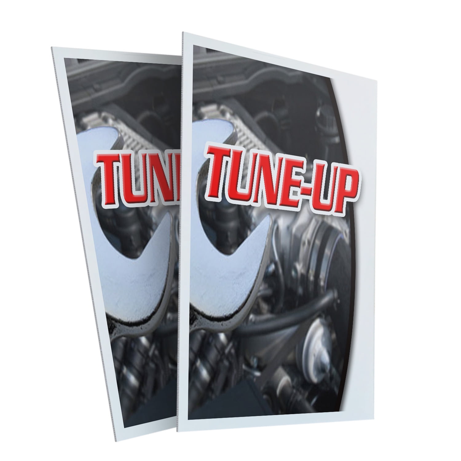 Tune-up (2-PACK) 24" x 36" Plastic Signs | Sign Insert 4mm Corrugated ...