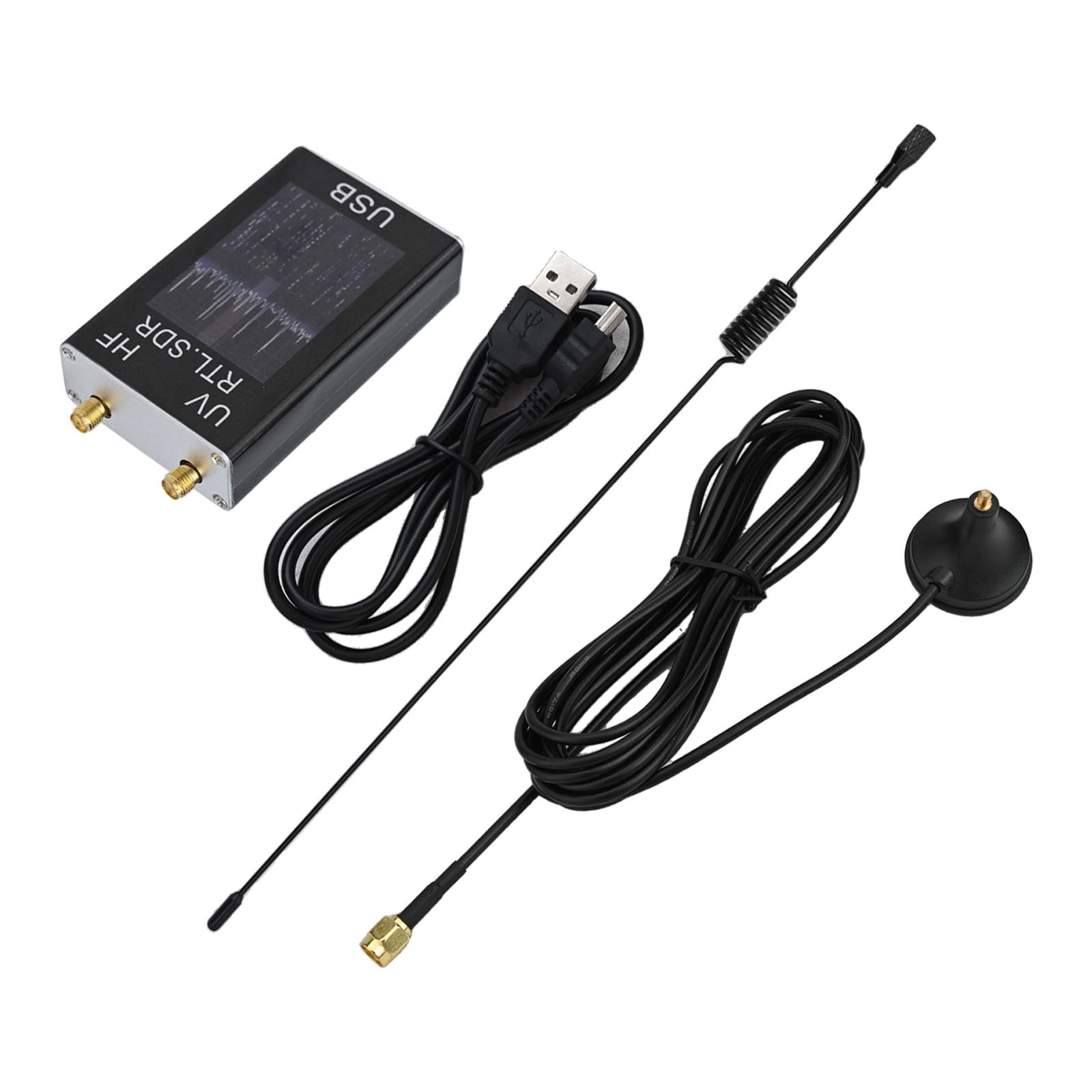 Tuner Receiver 100KHz-1.7GHz Full Band U/V HF RTL-SDR USB Tuner Listen ...