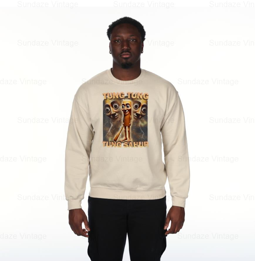 Tung Tung Sahur Sweatshirt Funny Meme Brainrot Viral Gen Z Humor Tee ... Tung Tung Sahur Sweatshirt Funny Meme Brainrot Viral Gen Z Humor Tee ...