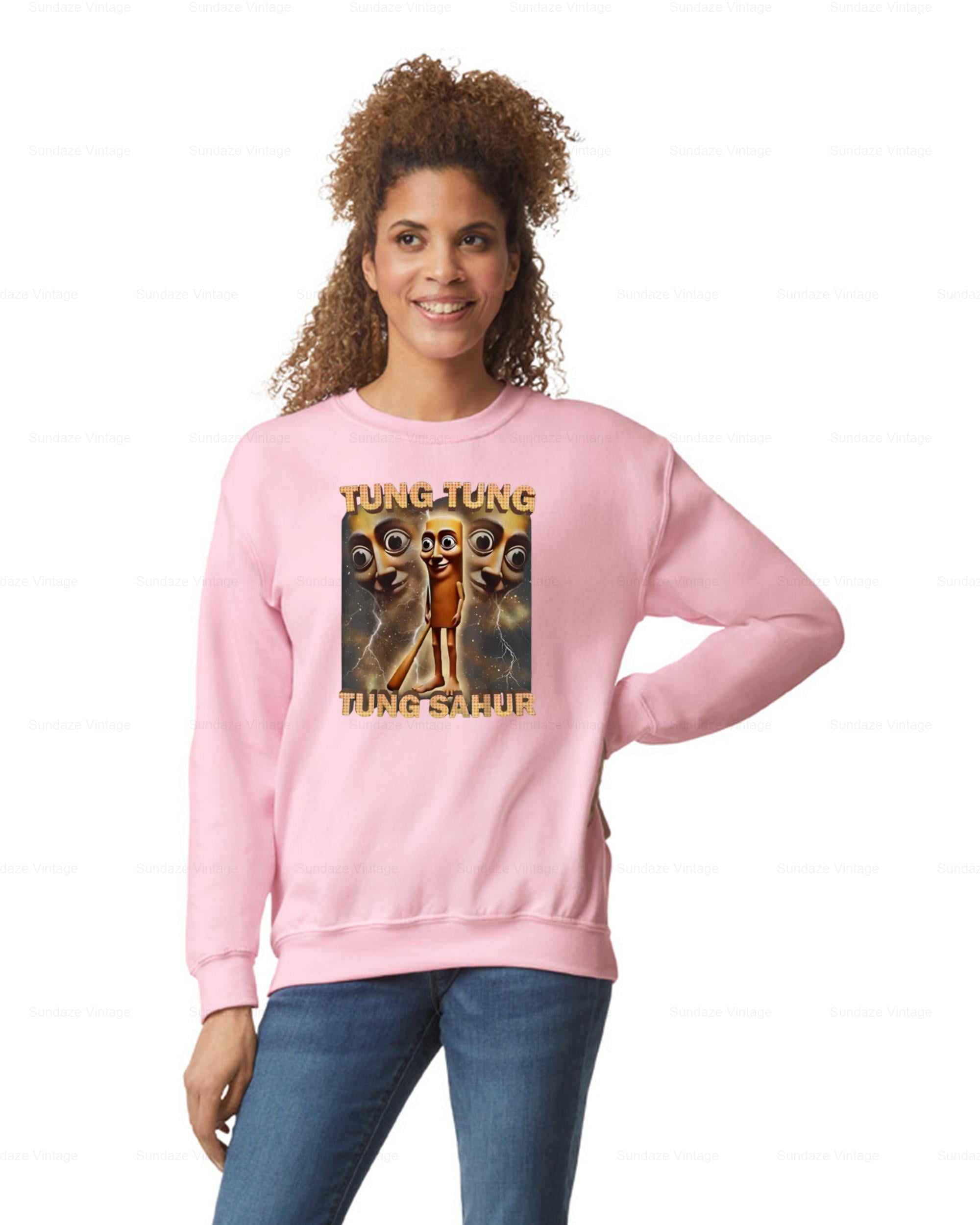 Tung Tung Sahur Sweatshirt Funny Meme Brainrot Viral Gen Z Humor Tee ... Tung Tung Sahur Sweatshirt Funny Meme Brainrot Viral Gen Z Humor Tee ...
