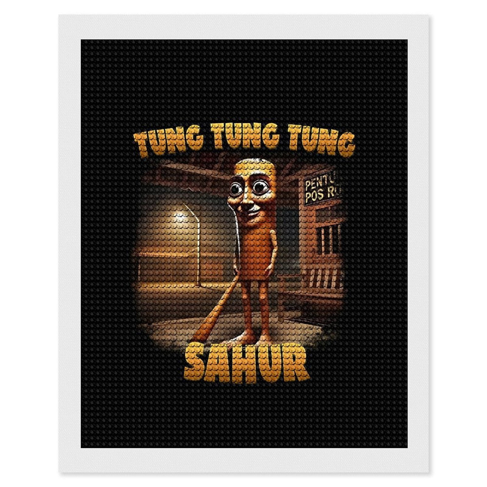 Tung Tung Tung Sahu-r Diamond Art Kits DIY 5D Anime Painting by Number ...