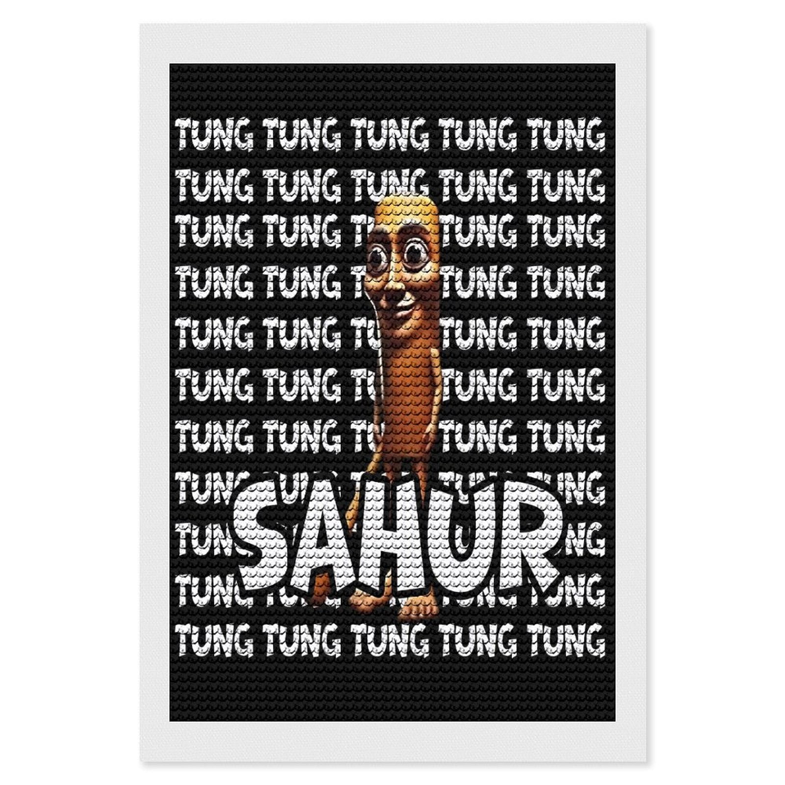 Tung Tung Tung Sahu-r Diamond Art Kits DIY 5D Anime Painting by Number ...