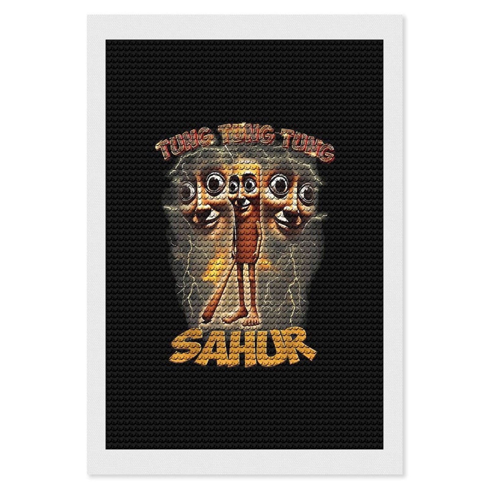 Tung Tung Tung Sahu-r Diamond Art Kits DIY 5D Anime Painting by Number ...