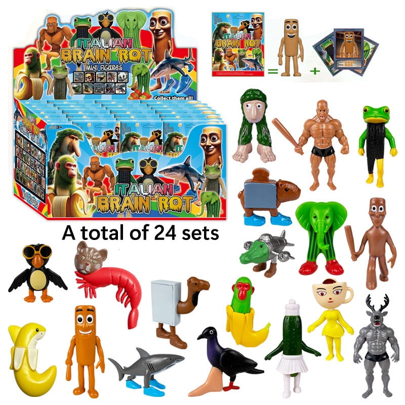 Tung Tung Tung Sahur Action Figure Tralalero Tralala Collectible Model ...