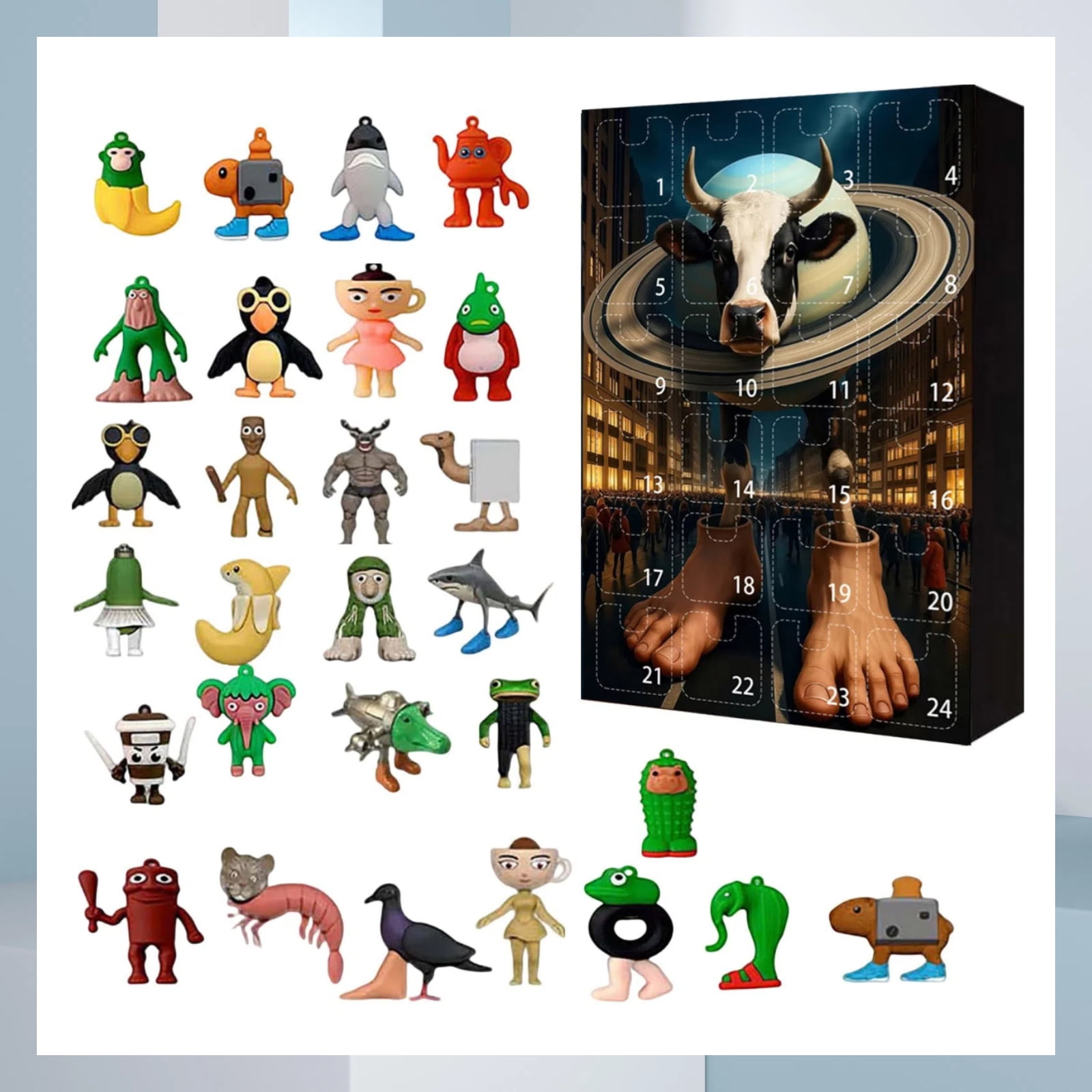 Tung Tung Tung Sahur Advent Calendar, Tralalero Tralala Figure Toys, 24 ...