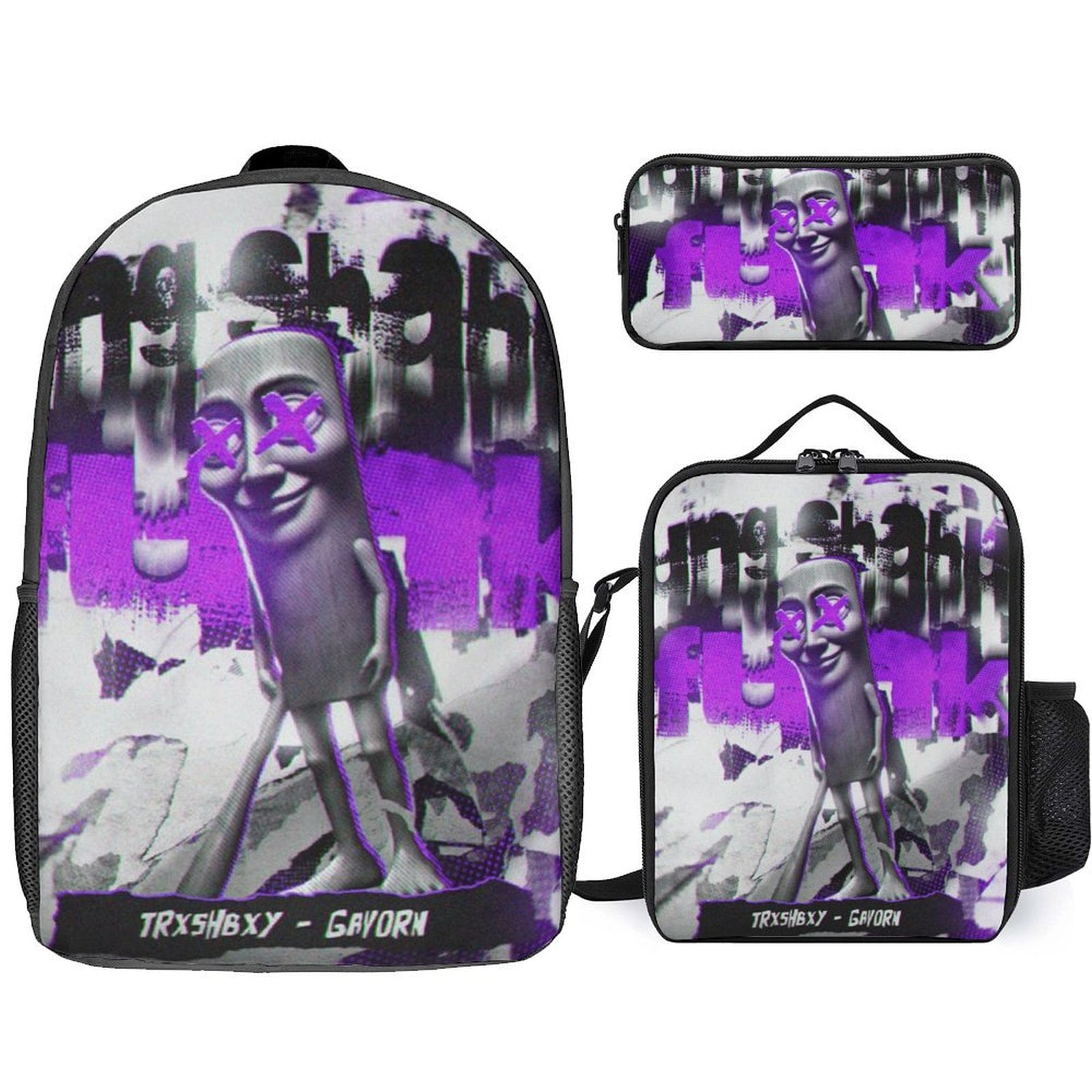 Tung Tung Tung Sahur Backpack Set with Lunch Bag and Pencil Case, 17 ...