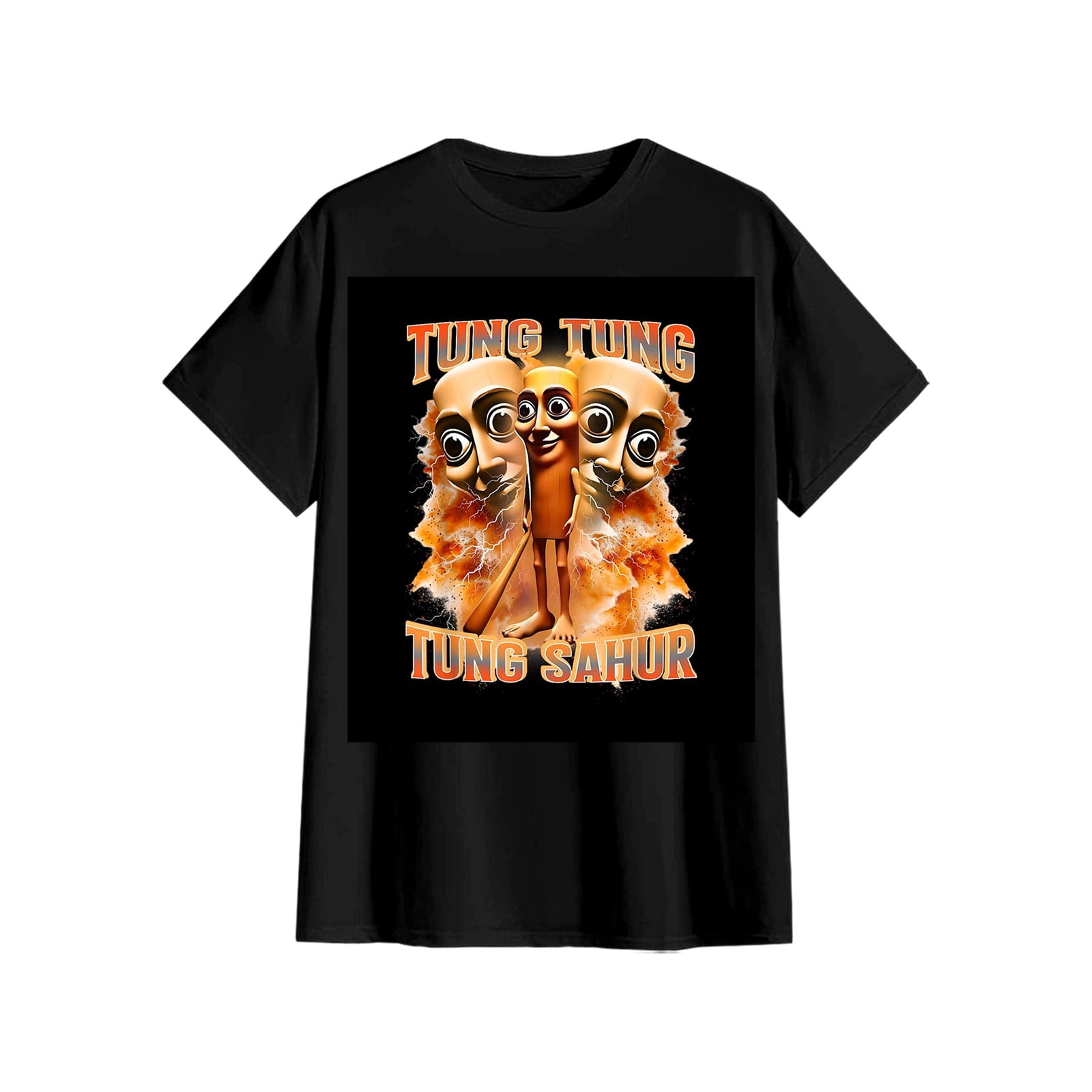 Tung Tung Tung Sahur Graphic Summer T-Shirts Italian Brainrot Animals ...