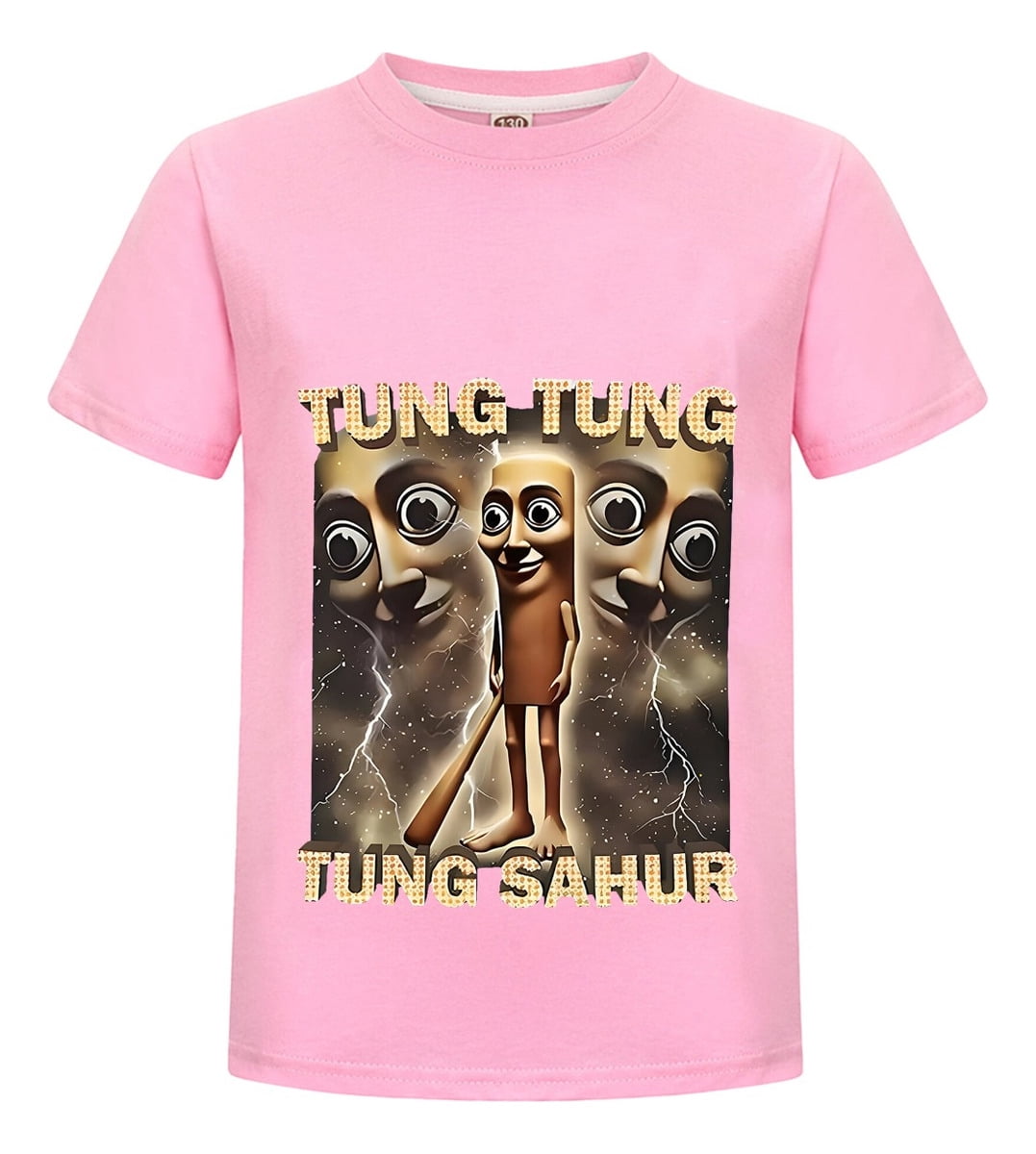 Tung Tung Tung Sahur Meme T-Shirt for Kids – Funny Cartoon Characters ...