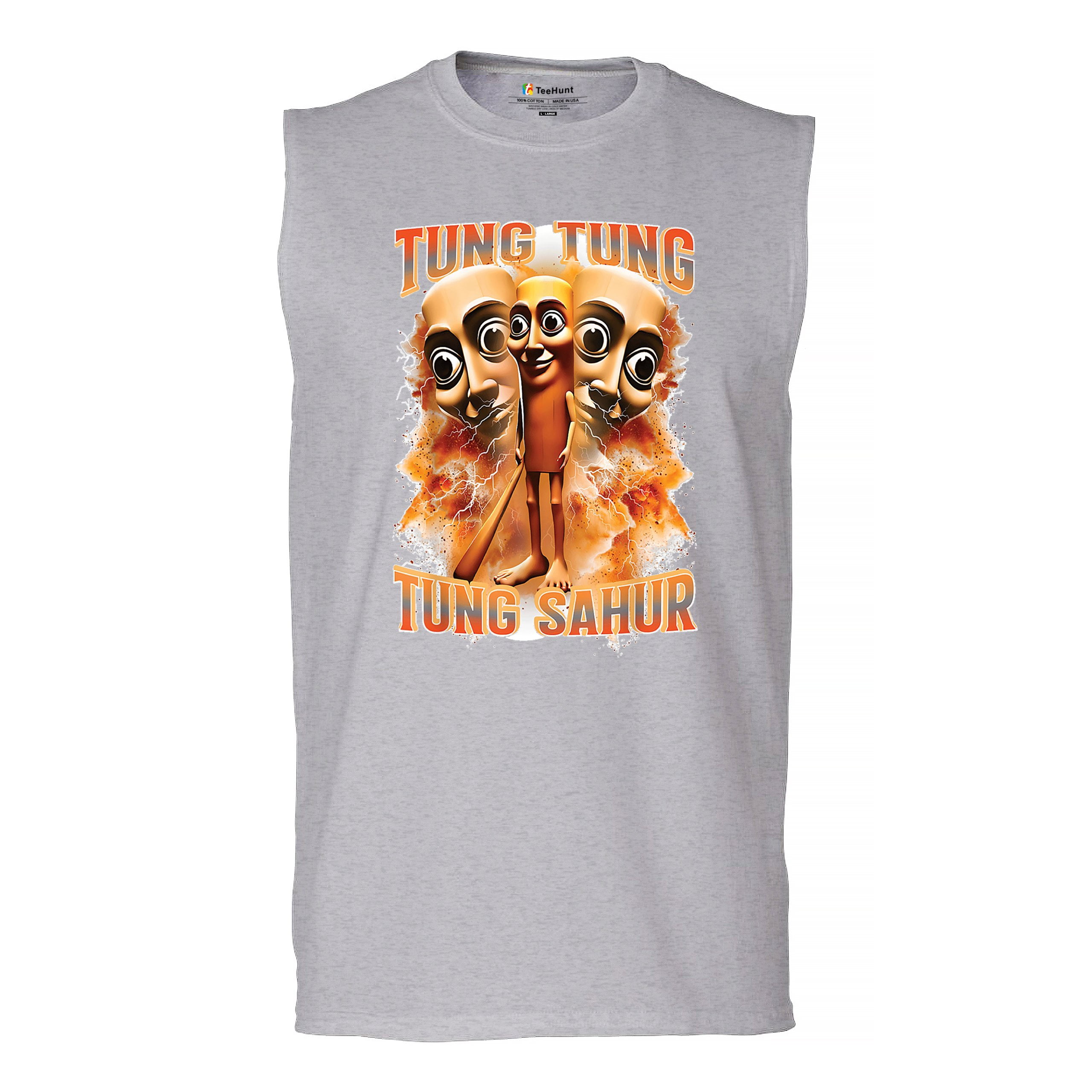 Tung Tung Tung Sahur Men's Muscle Shirt Fun Italian Brainrot Gen Z ...