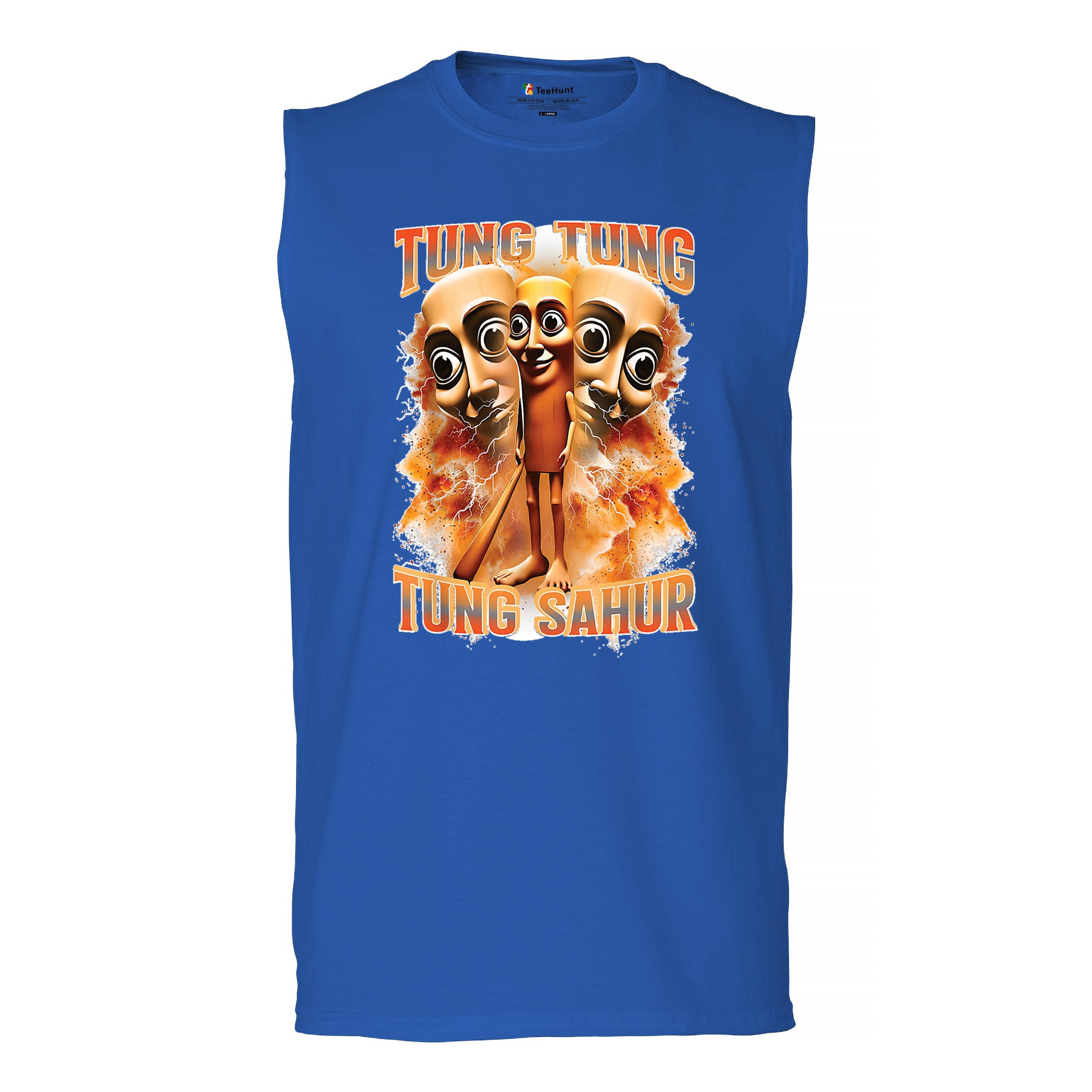 Tung Tung Tung Sahur Men's Muscle Shirt Fun Italian Brainrot Gen Z ...
