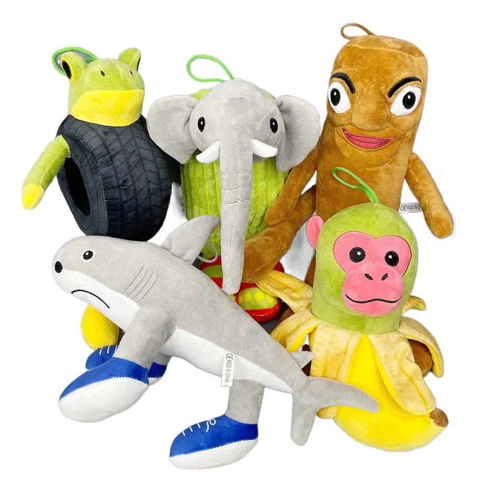 Tung Tung Tung Sahur - Peluche Italiana Brainrot Tralalero 5pcs ...