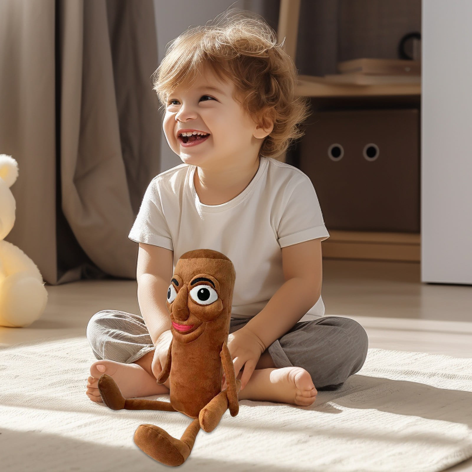 Tung Tung Tung Sahur Plush Toy, Funny Italian Brainrot Tung Sahur Figurines Toy, Creative ...