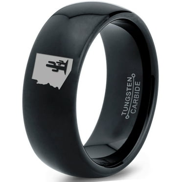 Tungsten Arizona The Grand Canyon State Band Ring 8mm Men Women Comfort ...