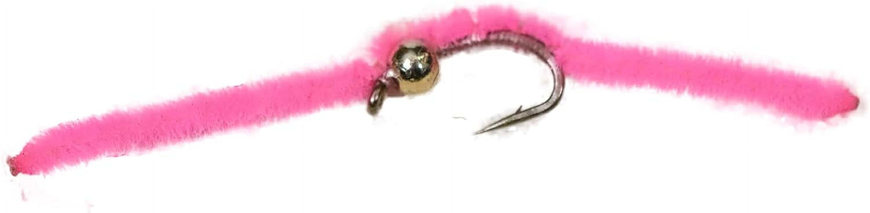 Tungsten Bead Head San Juan Worm Fishing Flies - 1 Dozen on Mustad ...