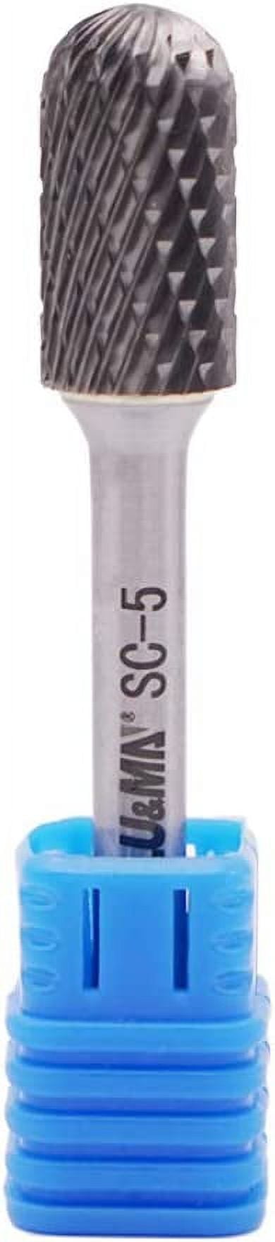 Tungsten Carbide Burr Cylinder Shape SC-5 with Radius End Double Cut ...