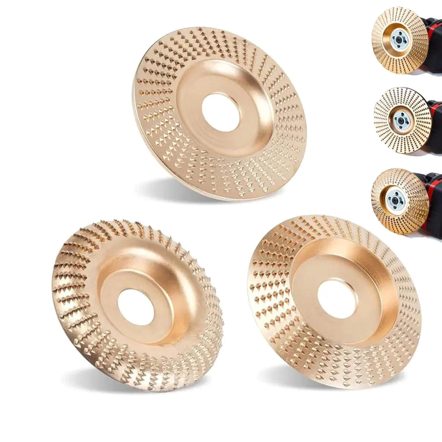 Tungsten Carbide Cutting Wheel for Angle Grinder, Wood Carving Disc Set ...