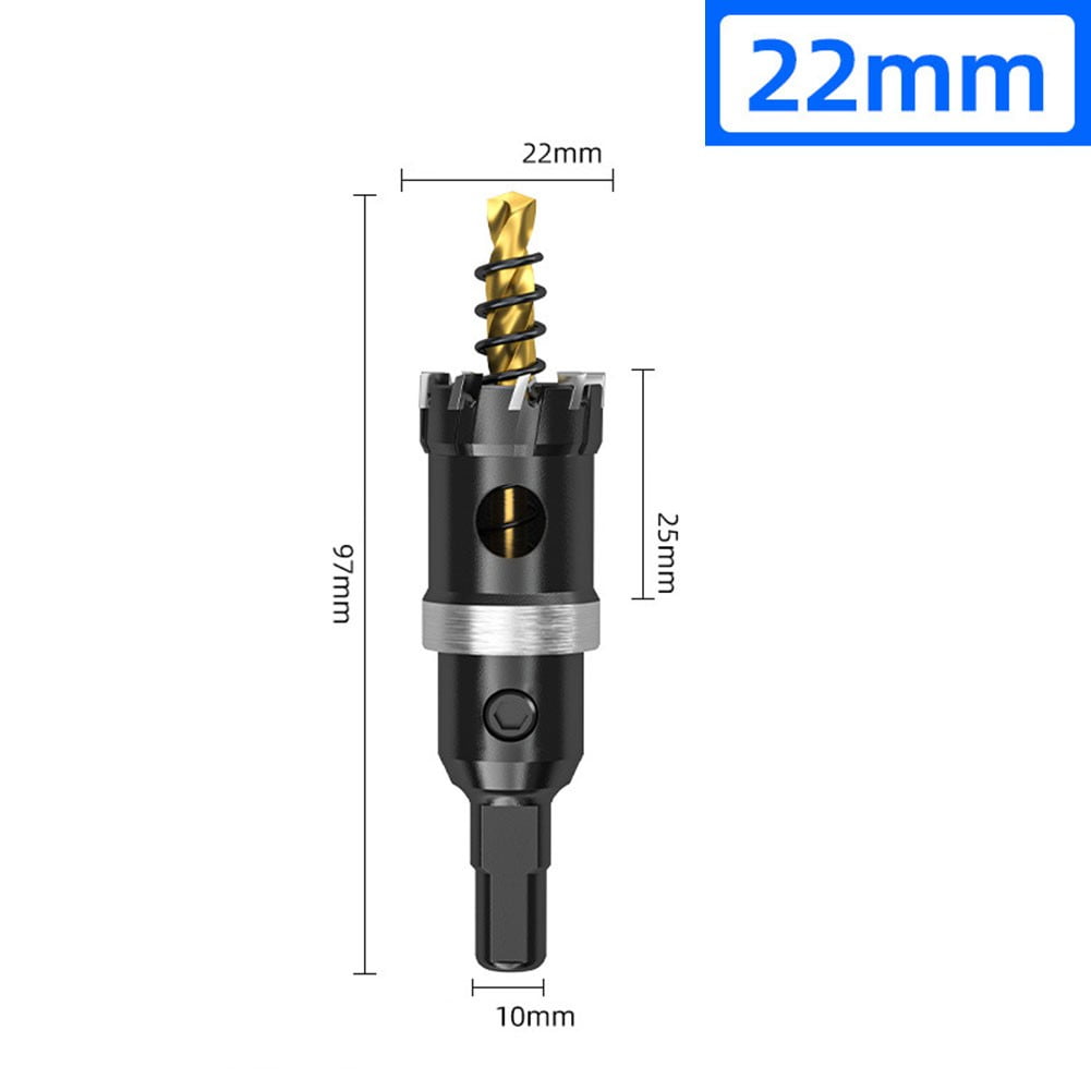 Tungsten Carbide Tipped Drill Bit Set for Metal and Wood Cutting 14 ...