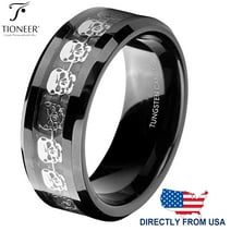Tungsten Mouse Arrow Pointer Cursor Band Ring 8mm Men Women Comfort Fit ...